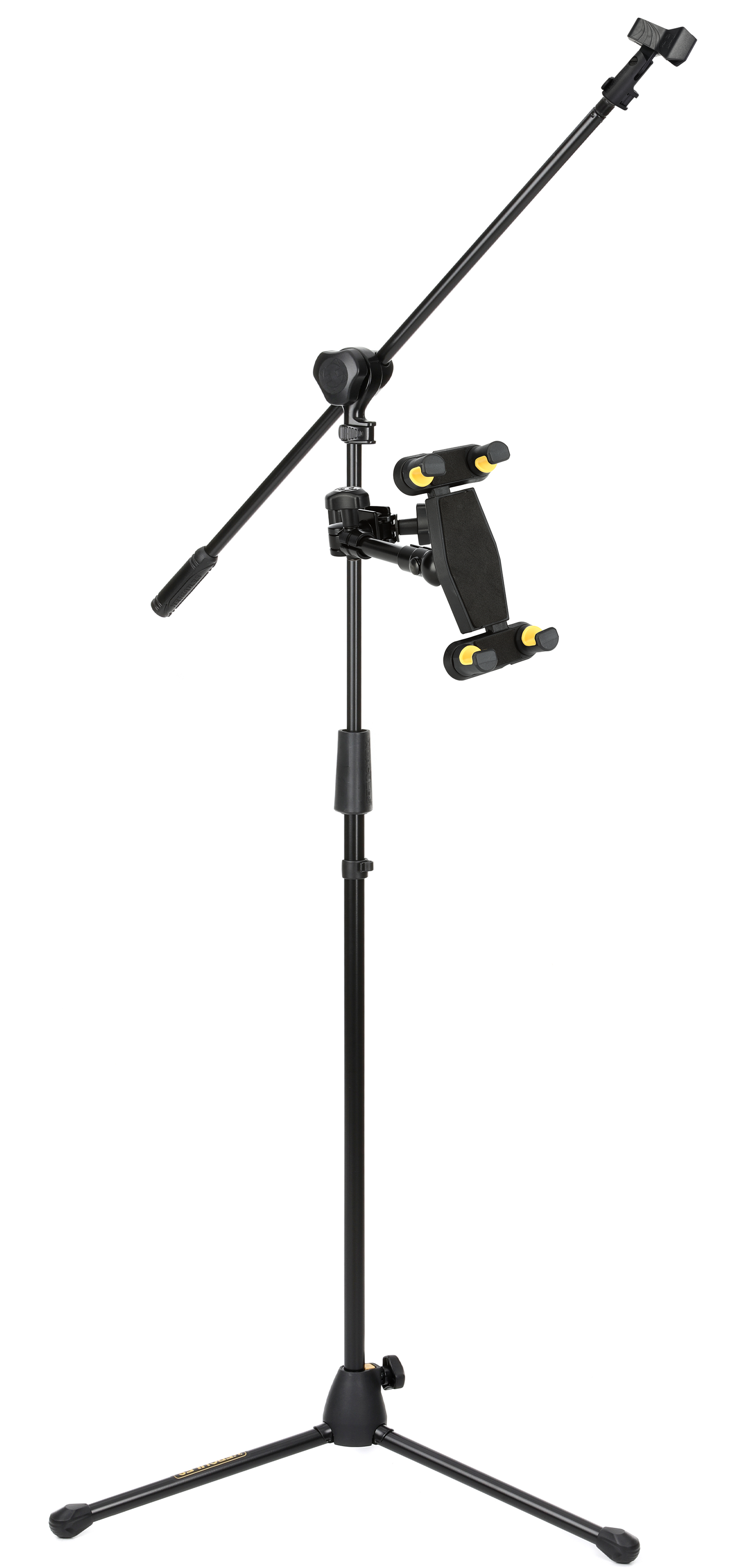 Hercules Stands MS432B Quick Turn Microphone Stand with Tablet/Phone ...