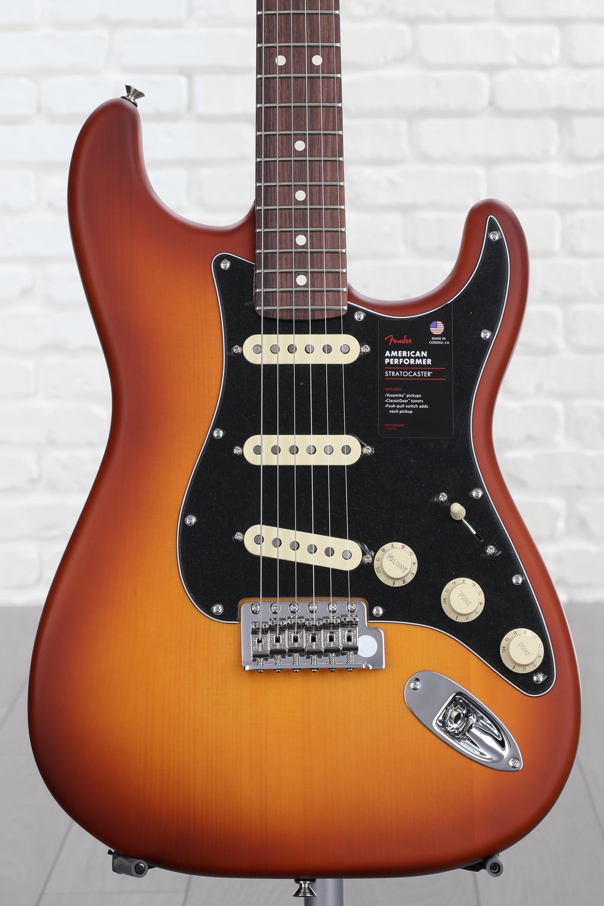 Fender Limited-edition American Performer Timber Stratocaster - Honey ...