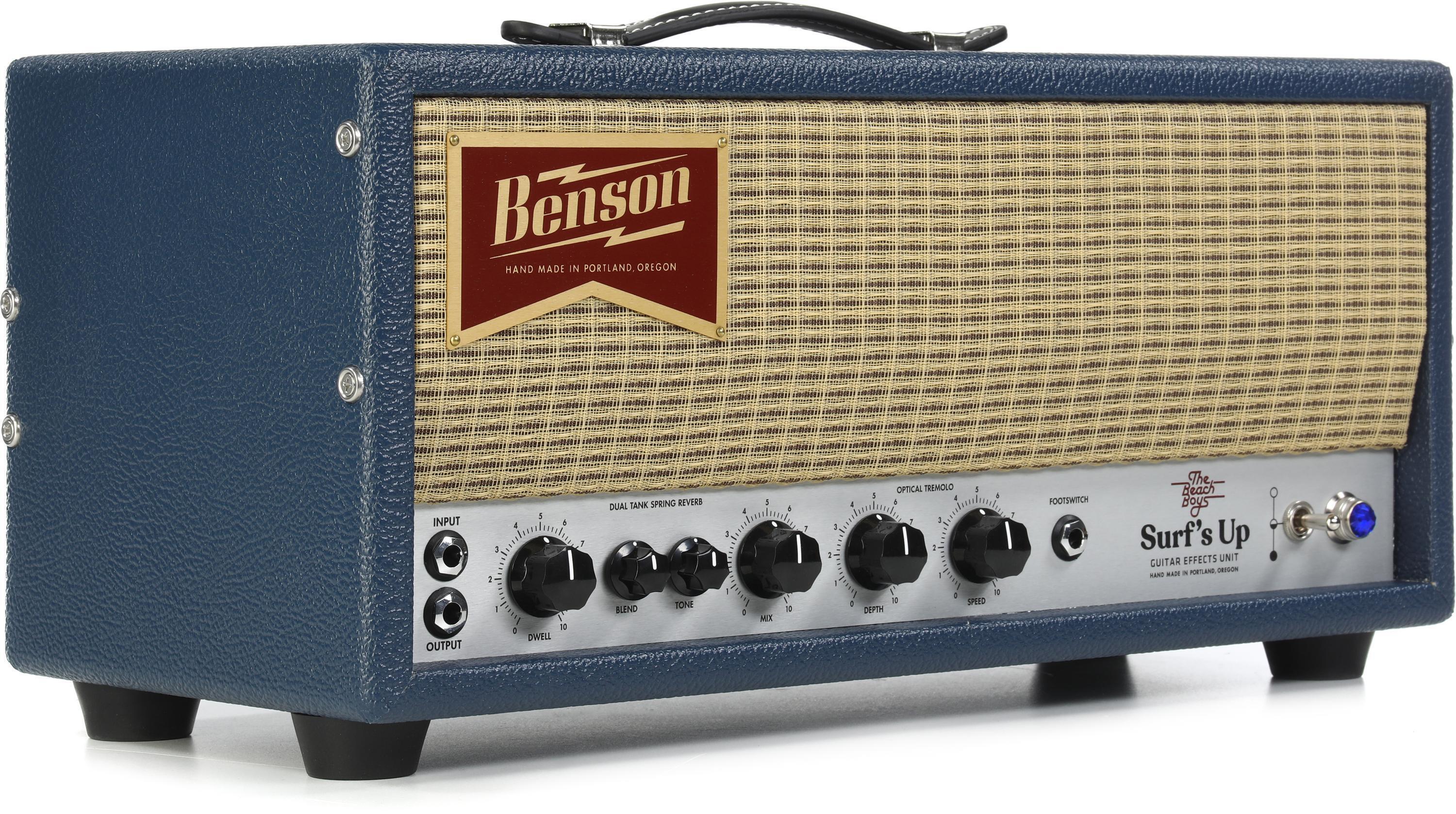 Benson Amps Surf's Up Tube Spring Reverb and Optical Tremolo ...