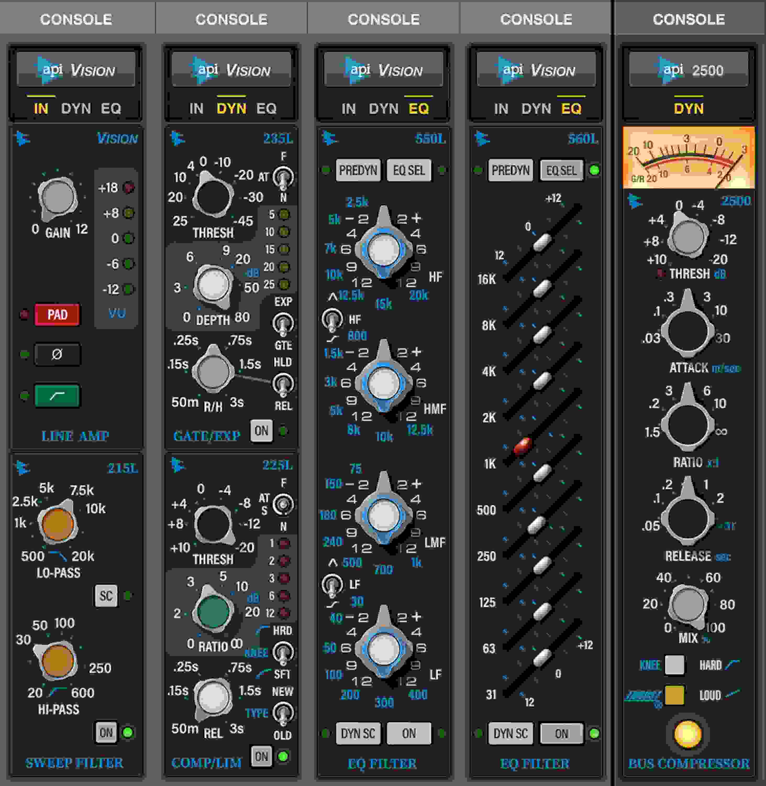 Universal Audio LUNA API Vision Console Emulation Plug-in Bundle Add-on ...