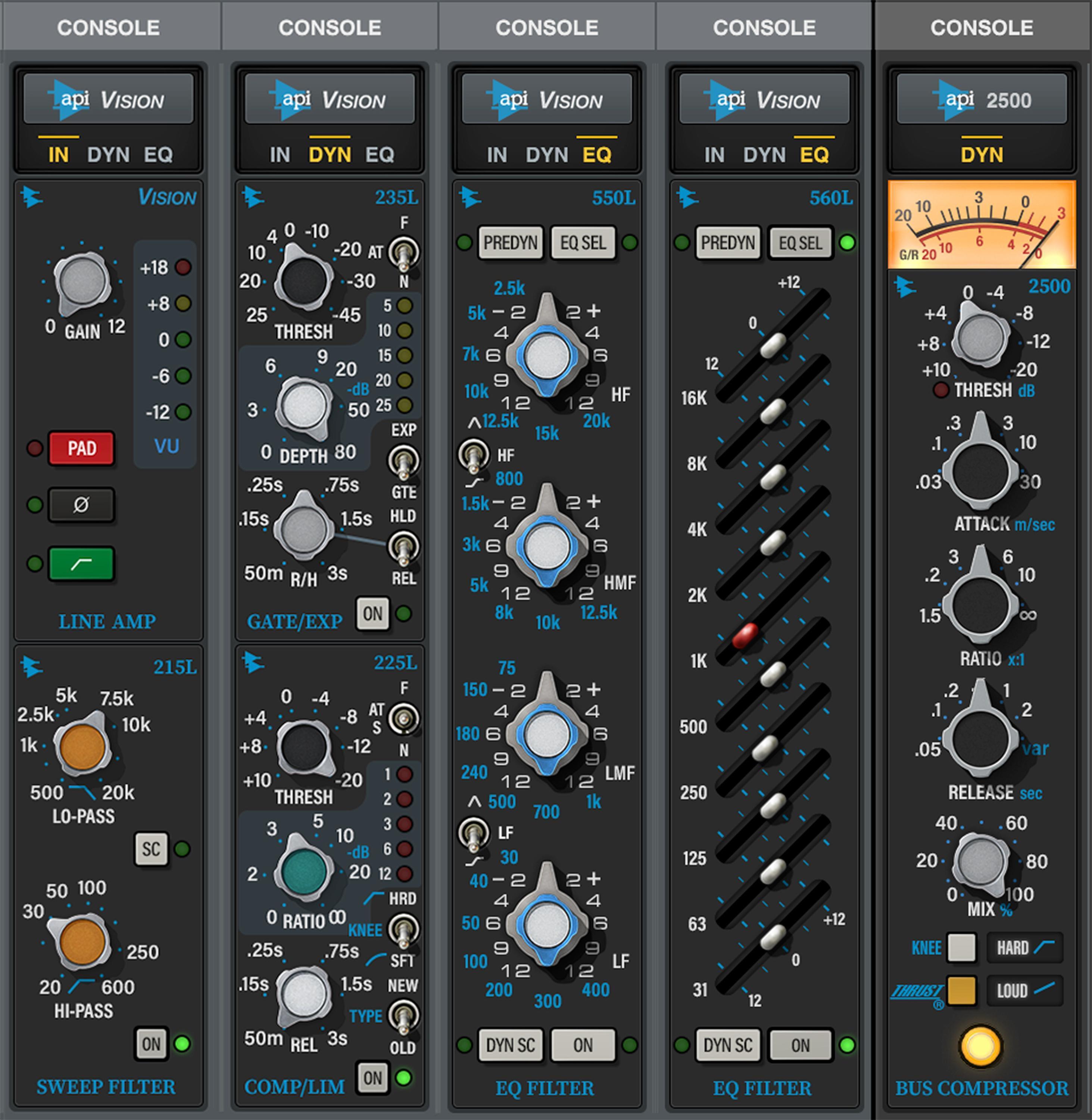 Universal Audio LUNA API Vision Console Emulation Plug-in Bundle Add-on ...