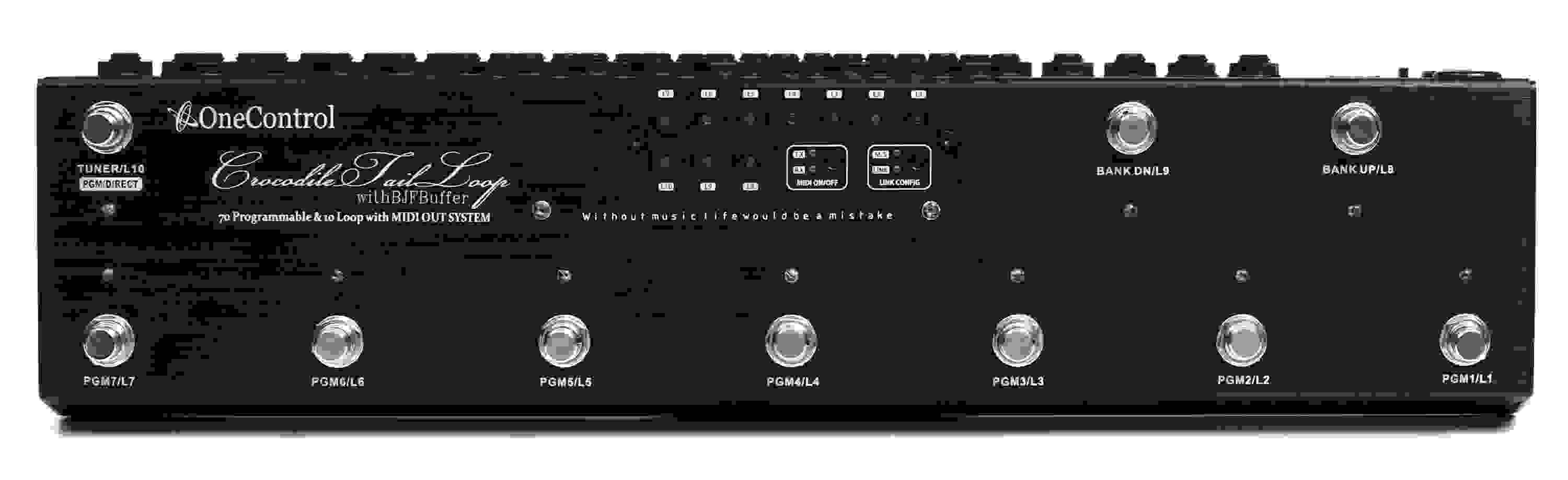 One Control Crocodile Tail Loop OC10 10-channel Loop Switching Pedal | Sweetwater