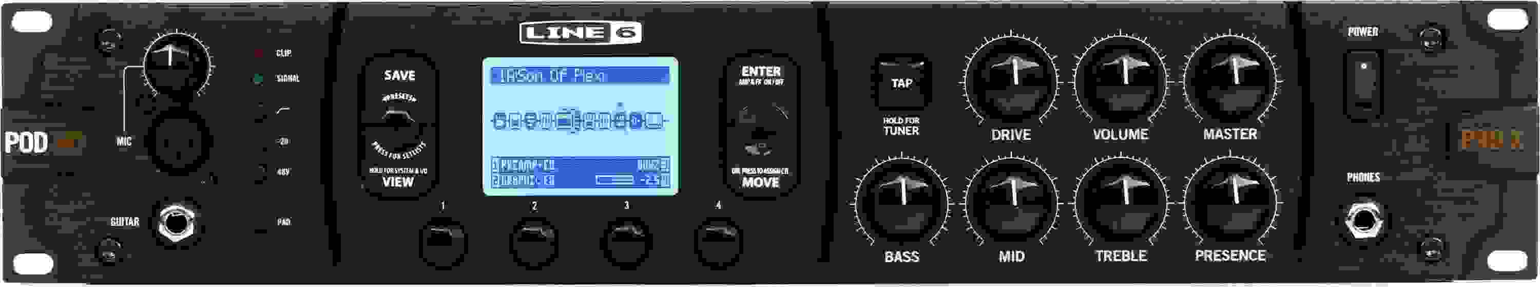 Line 6 POD HD Pro X Guitar Effects Rack Processor Reviews | Sweetwater