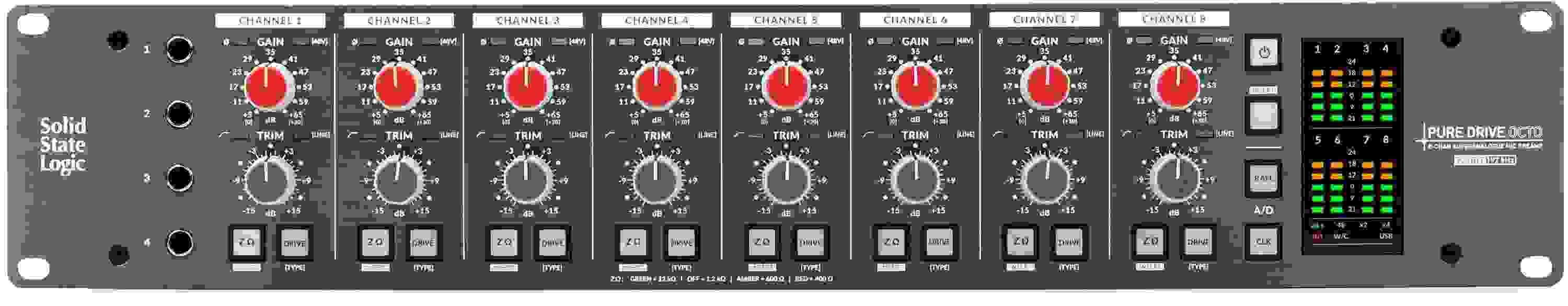 Solid State Logic PureDrive Octo 8-channel Mic/Line/Instrument ...