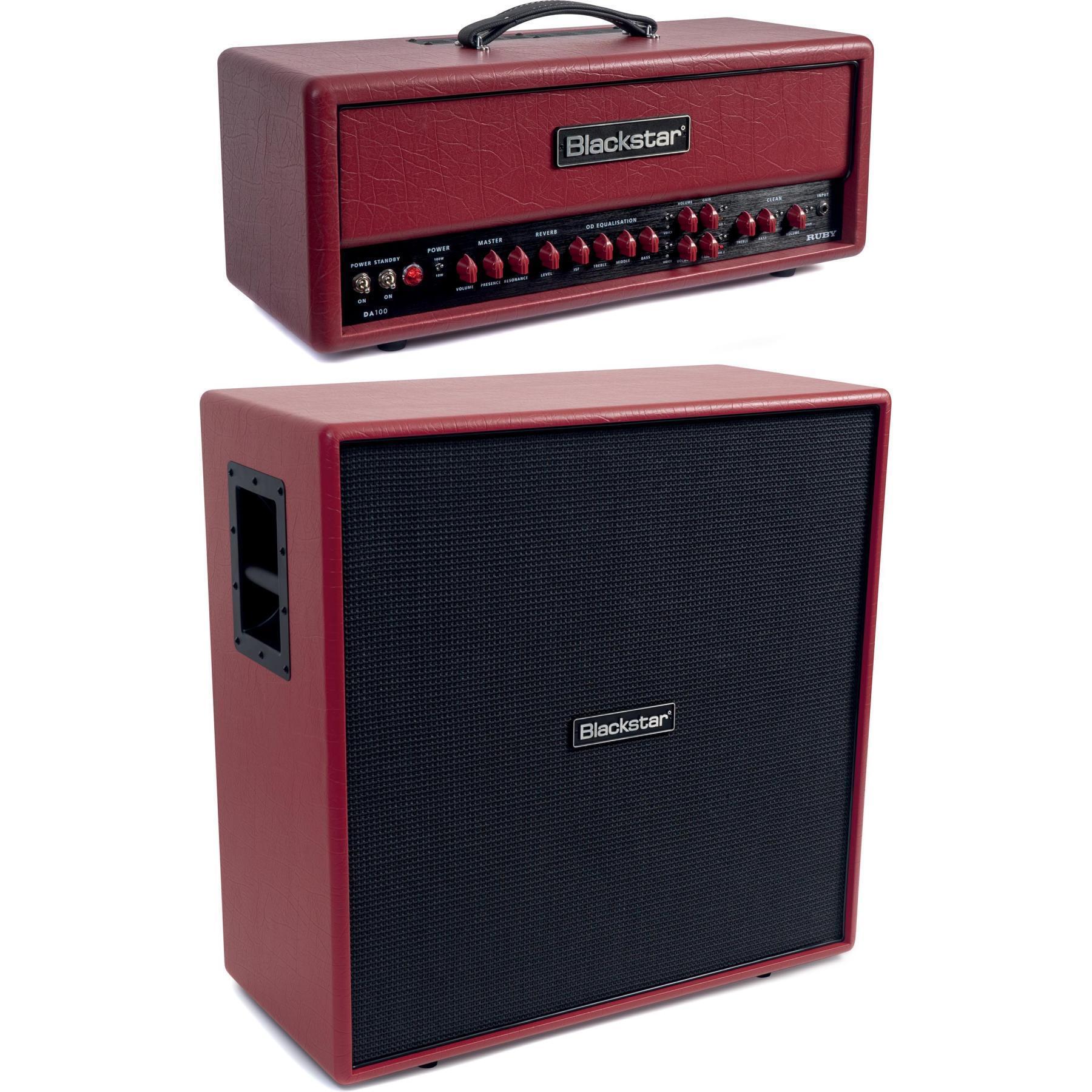 Blackstar DA100 Ruby 100-watt Tube Amplifier Head with DA412B 4x12 ...