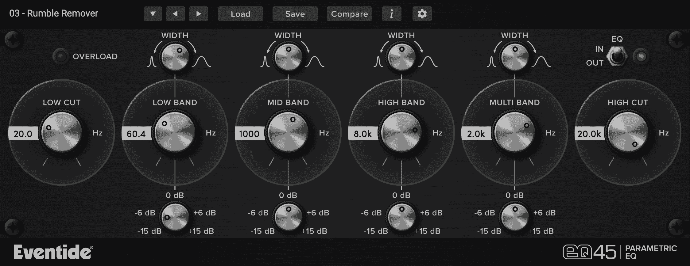 Eventide EQ45 Parametric EQ Plug-in | Sweetwater
