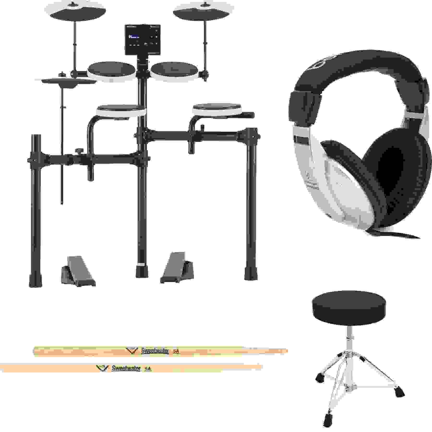 Roland V-Drums TD-02K Electronic Drum Set Essentials Bundle | Sweetwater