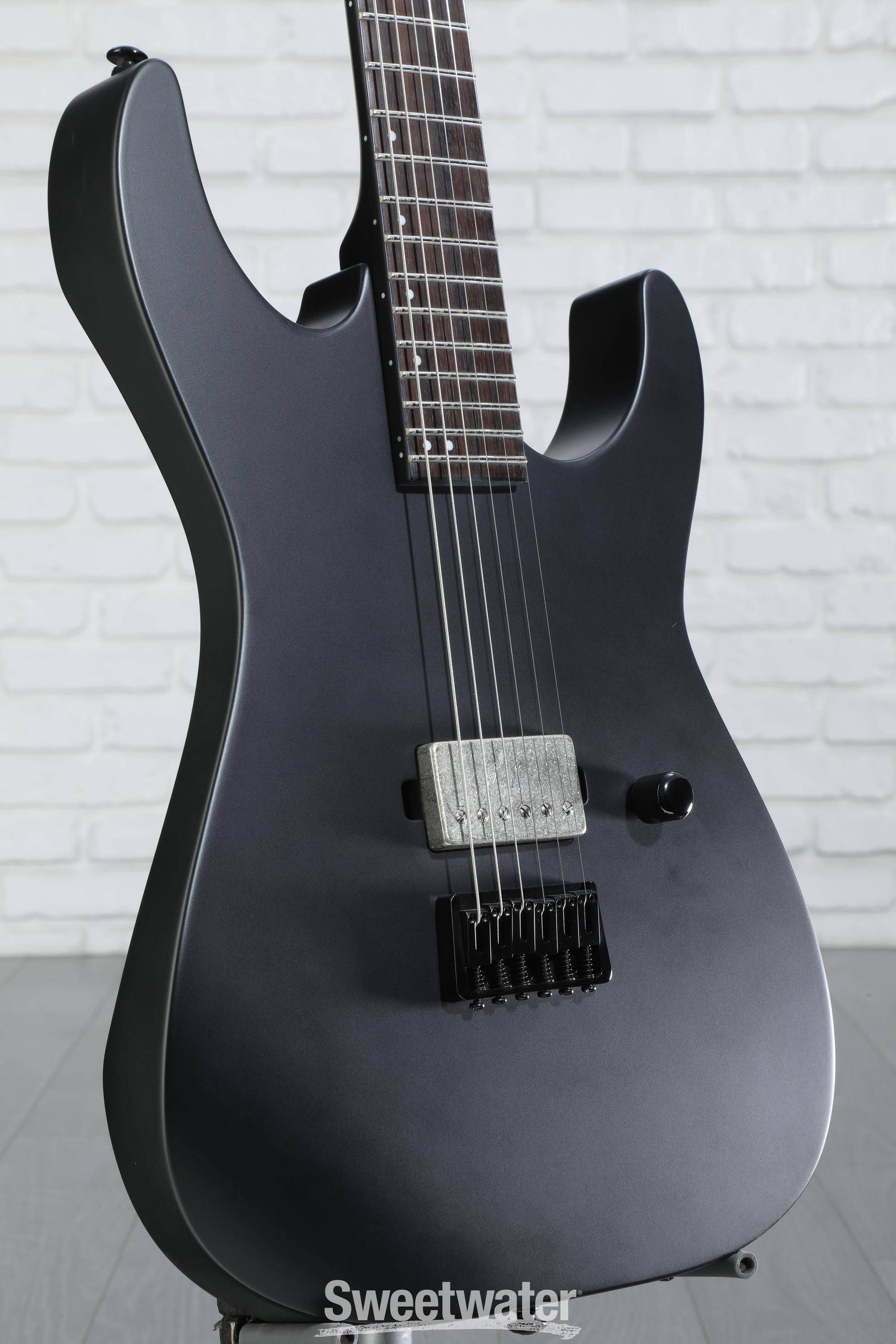 ESP LTD M-201 HT Electric Guitar - Black Satin | Sweetwater