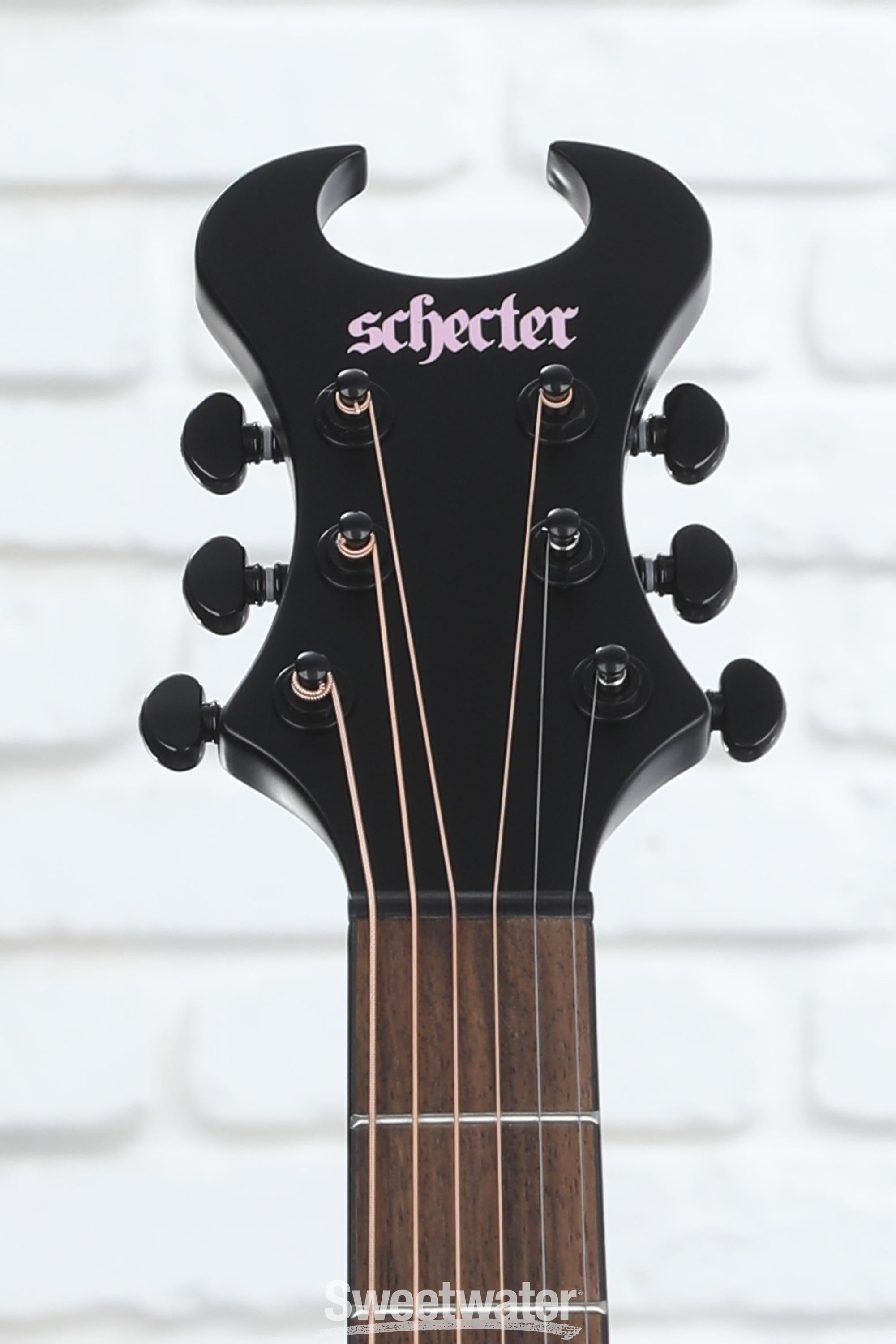 Schecter Machine Gun Kelly Acoustic-electric Guitar - Satin Black ...