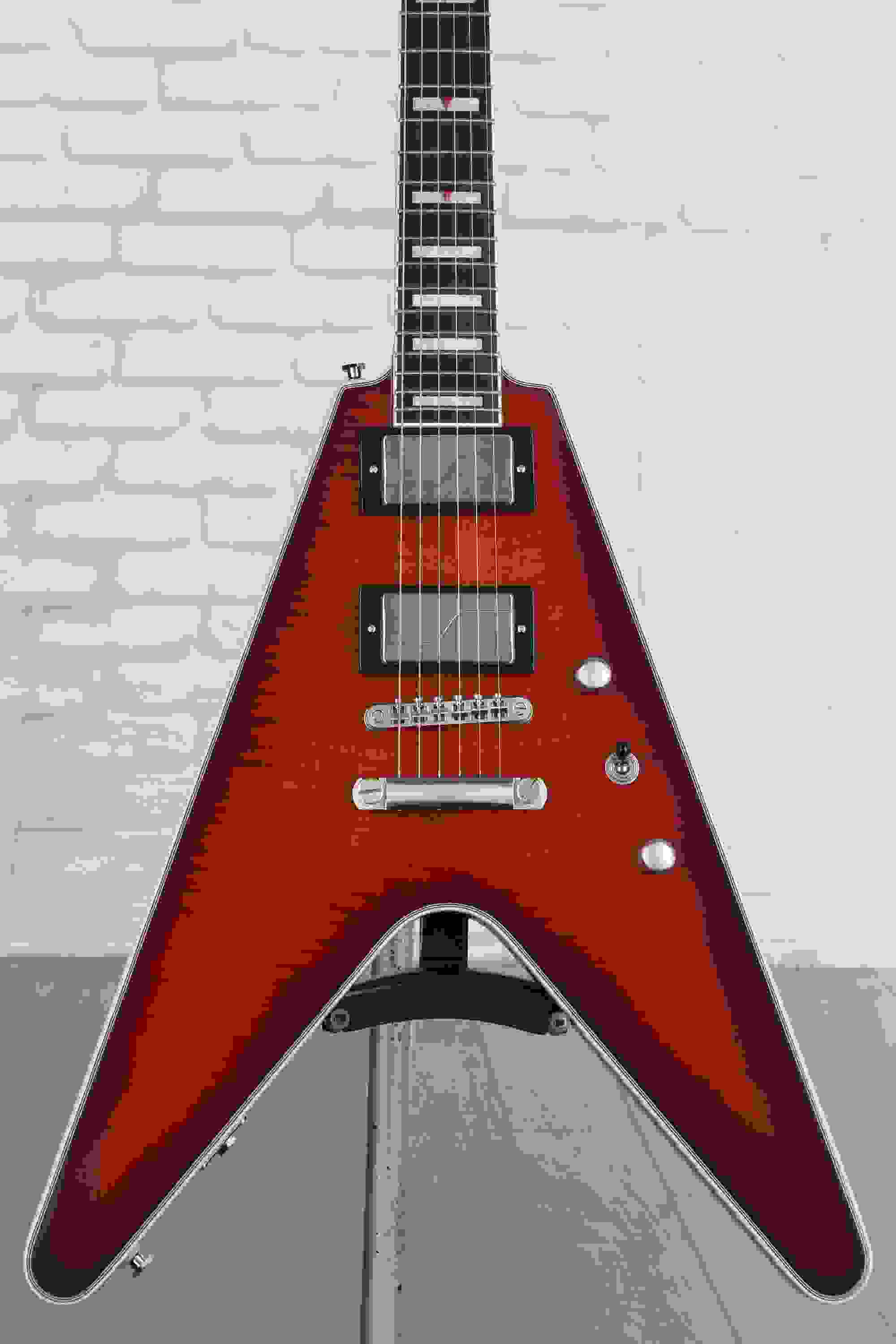 Epiphone Flying V Prophecy Electric Guitar - Aged Bengal Tiger Burst ...