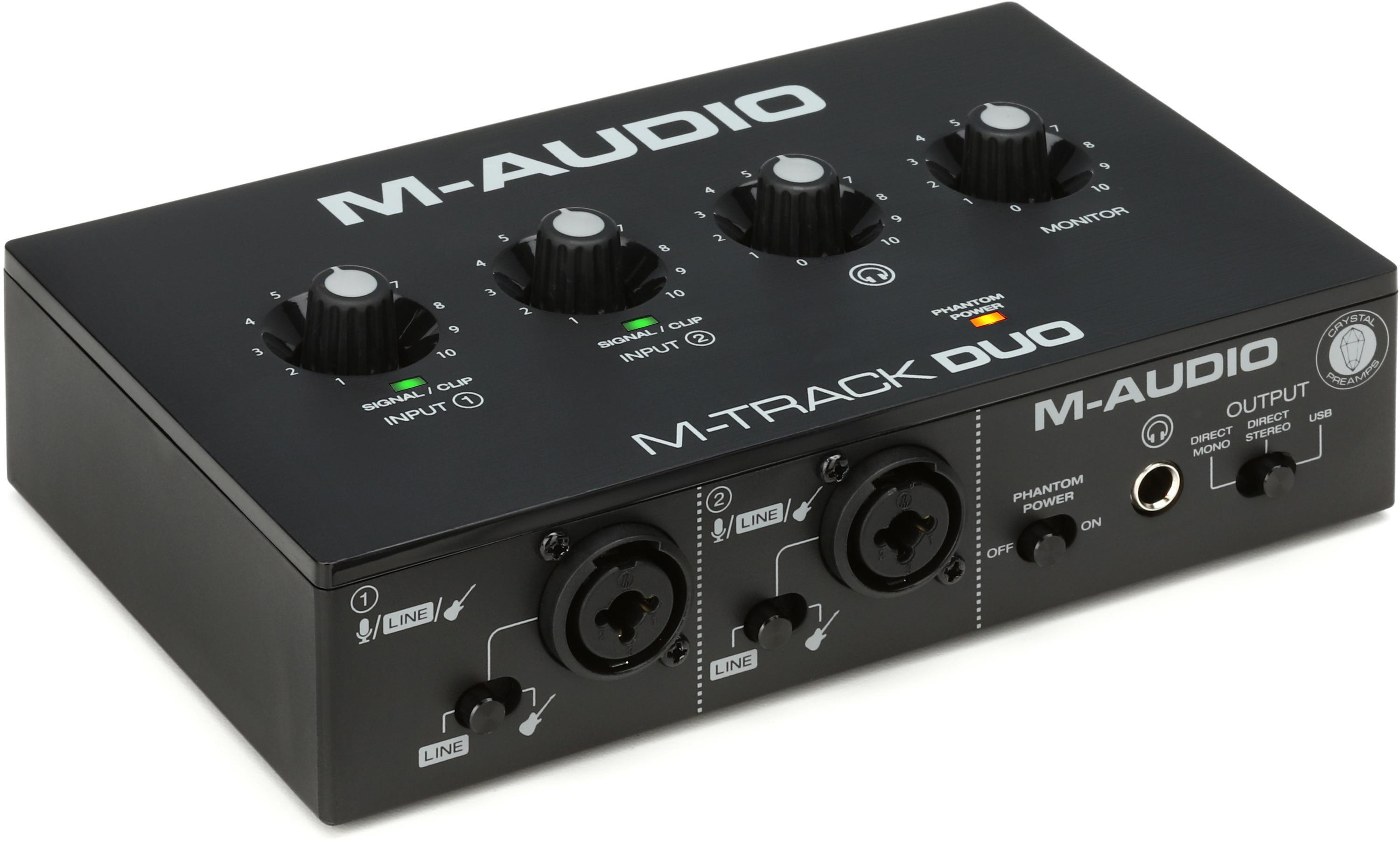 M-Audio M-Track Duo USB Audio Interface | Sweetwater