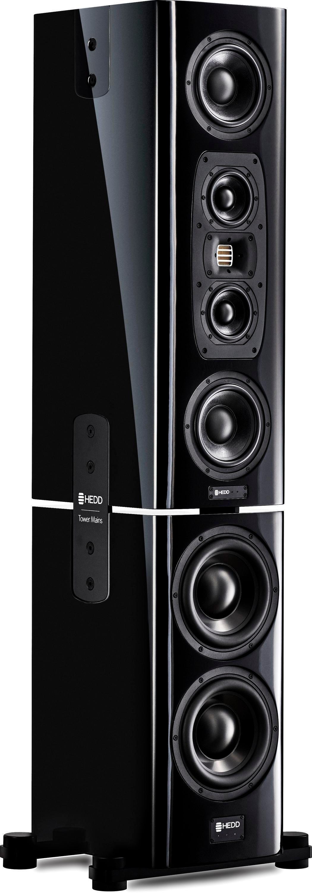 HEDD Tower Mains Standard Powered Studio Monitor - Gloss Black (each ...