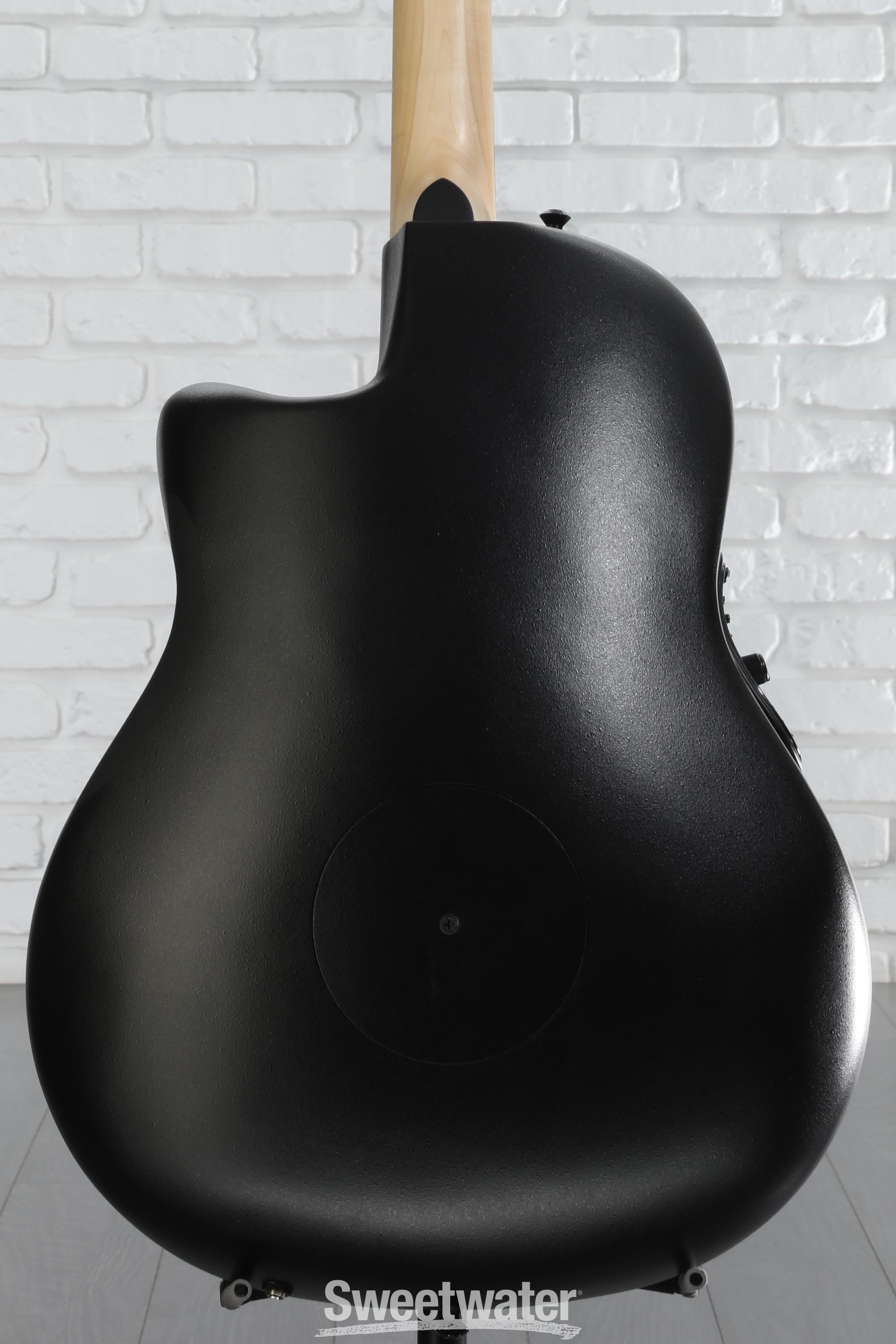 Ovation Mod TX Mid Acoustic-Electric Guitar - Black Textured | Sweetwater