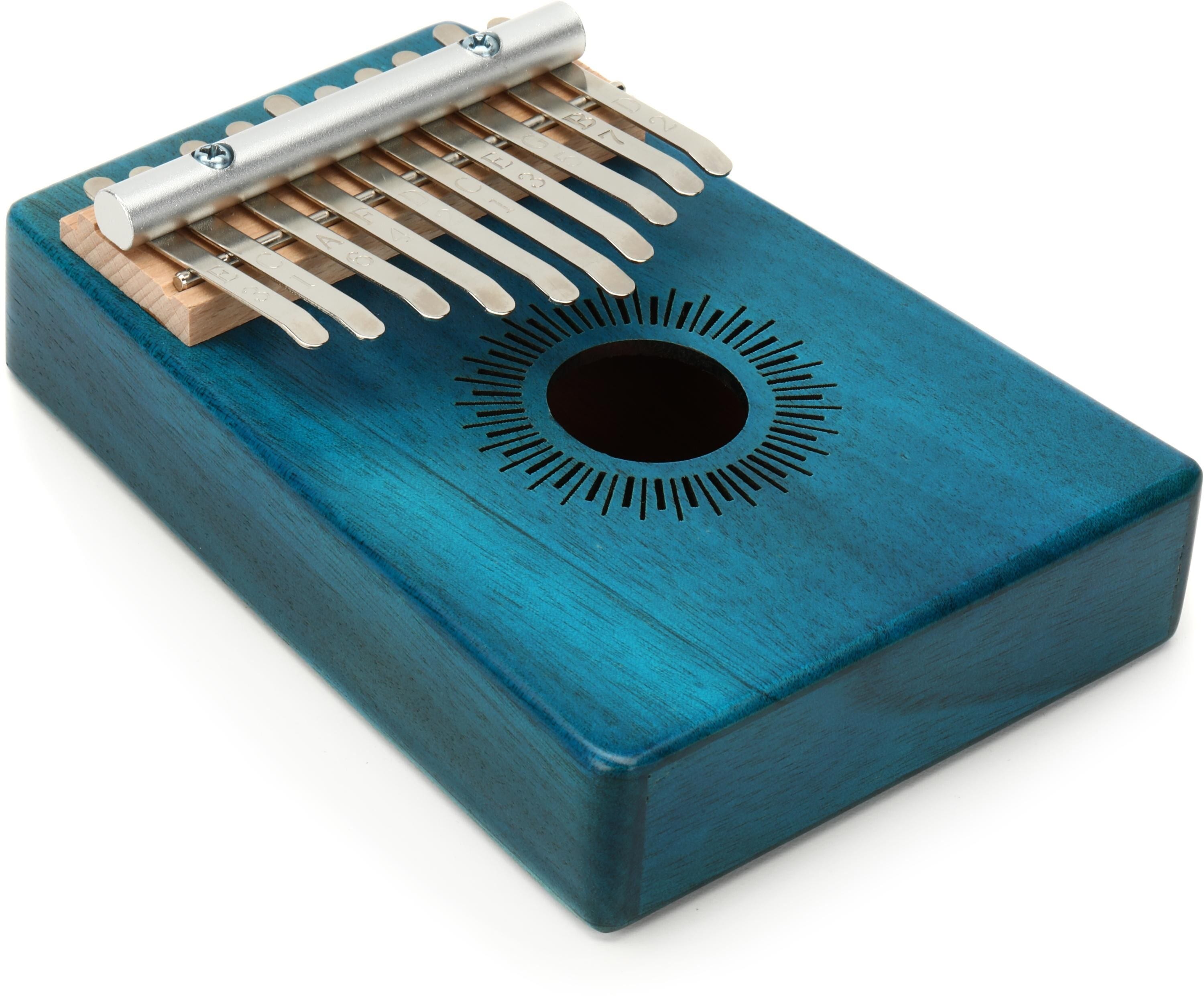 Sela SE244 Mahogany Kalimba 10-key - Blue Finish | Sweetwater