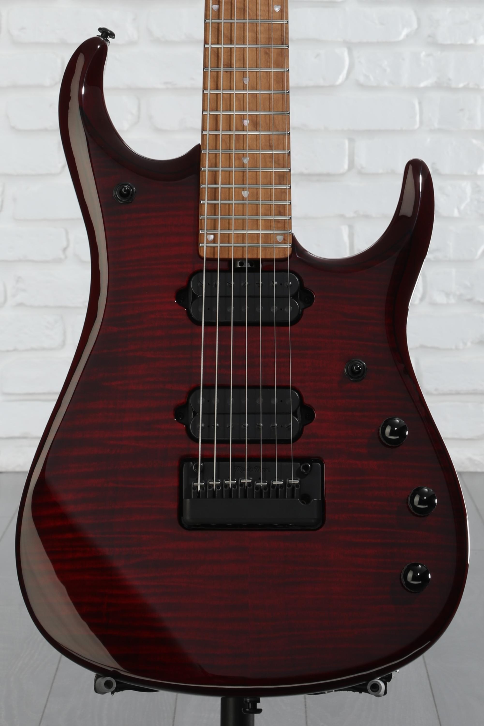 Ernie Ball Music Man JP15 7 John Petrucci Signature 7-string Electric Guitar - Red Tide | Sweetwater