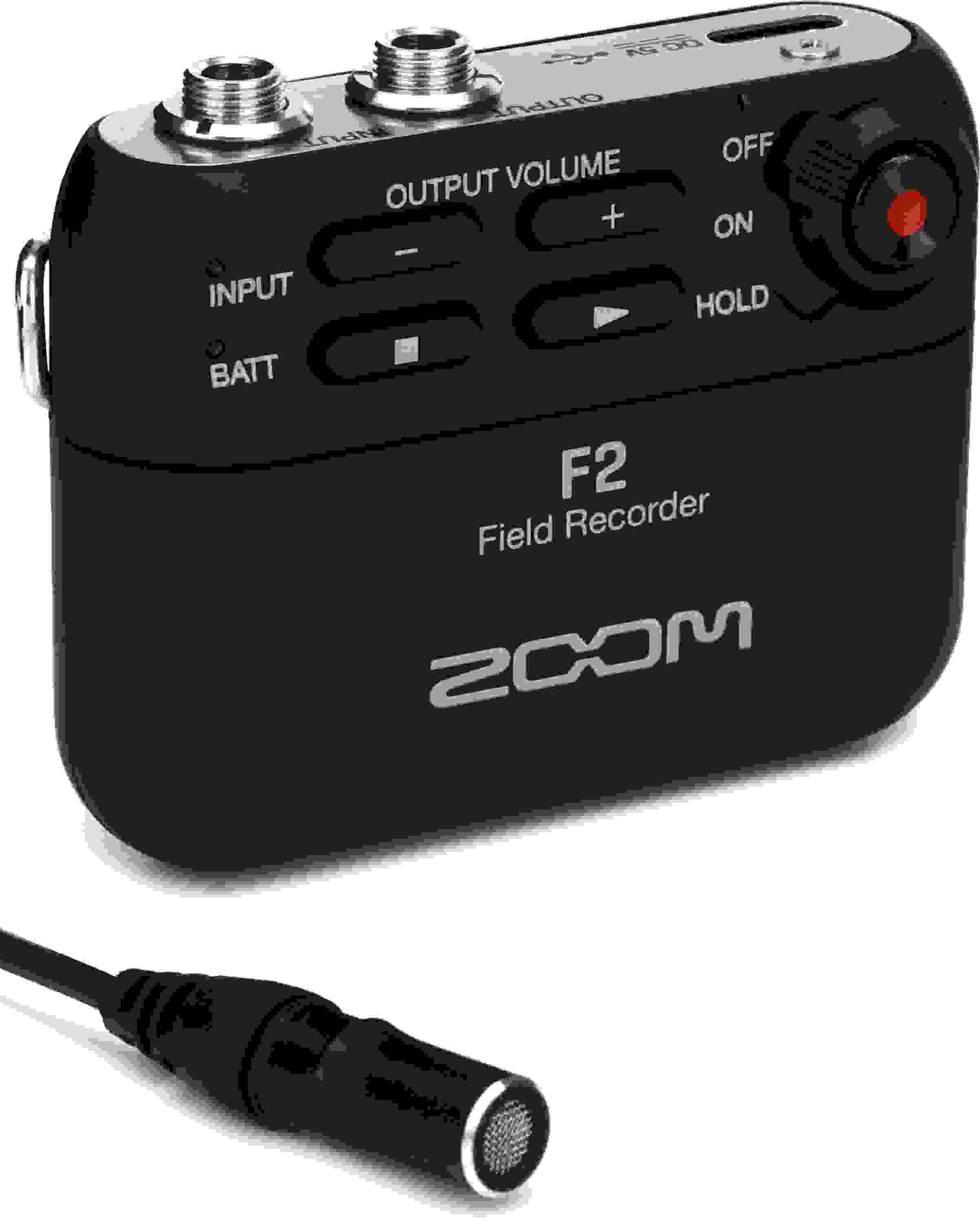 Zoom F2 Field Recorder & Lavalier Microphone | Sweetwater