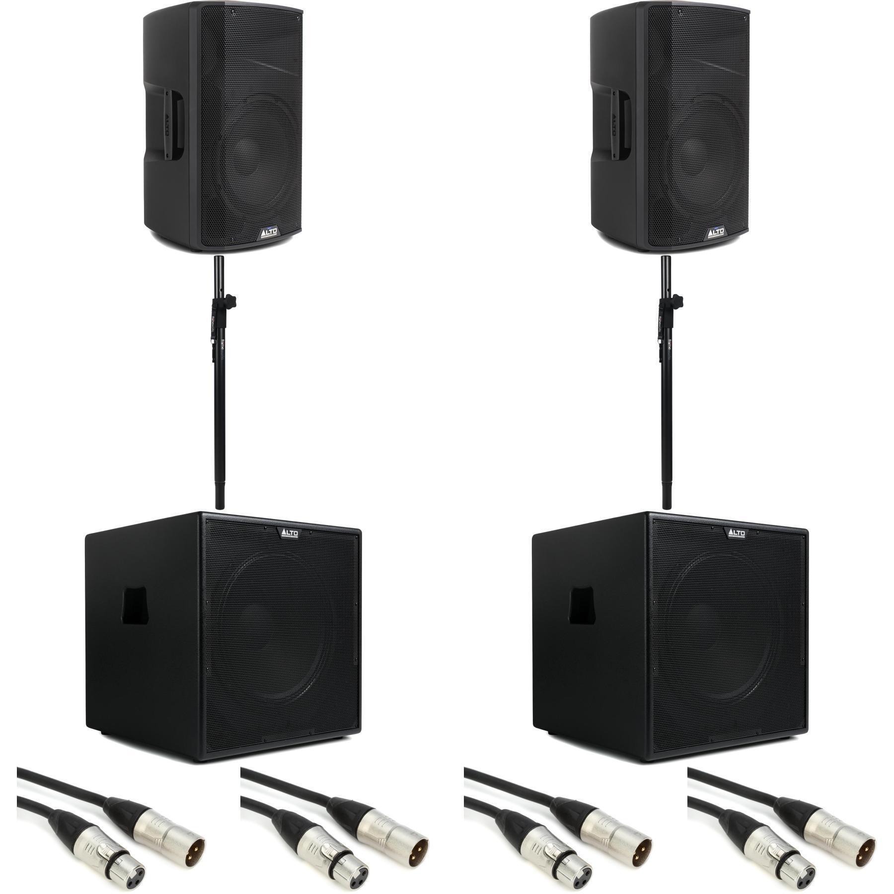 Alto Professional TX412 700-watt 12-inch Powered Speaker Pair and ...
