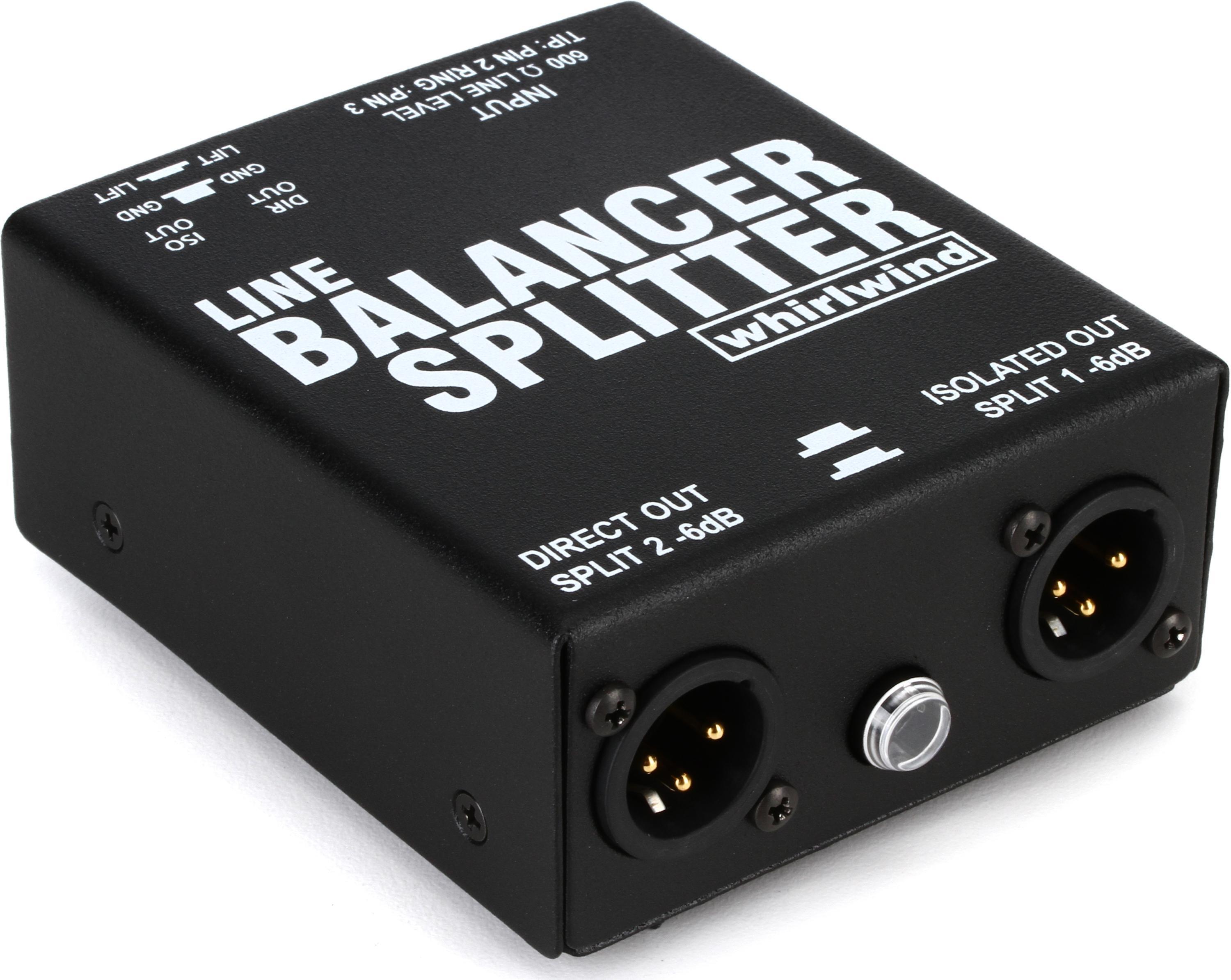 Whirlwind LBS 1x2 Live Balancer and Splitter | Sweetwater