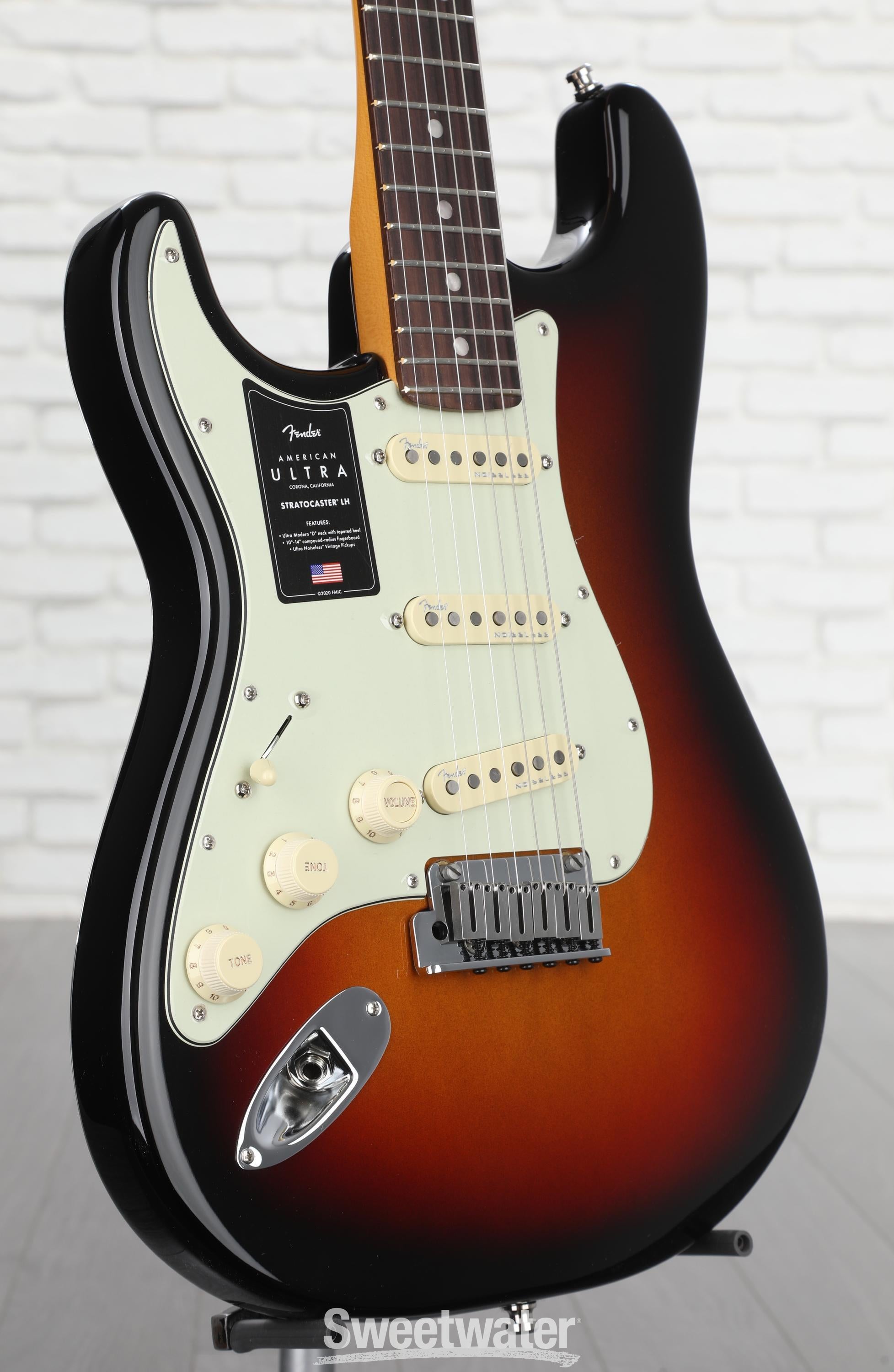 Fender American Ultra Stratocaster Left-handed - Ultraburst with ...