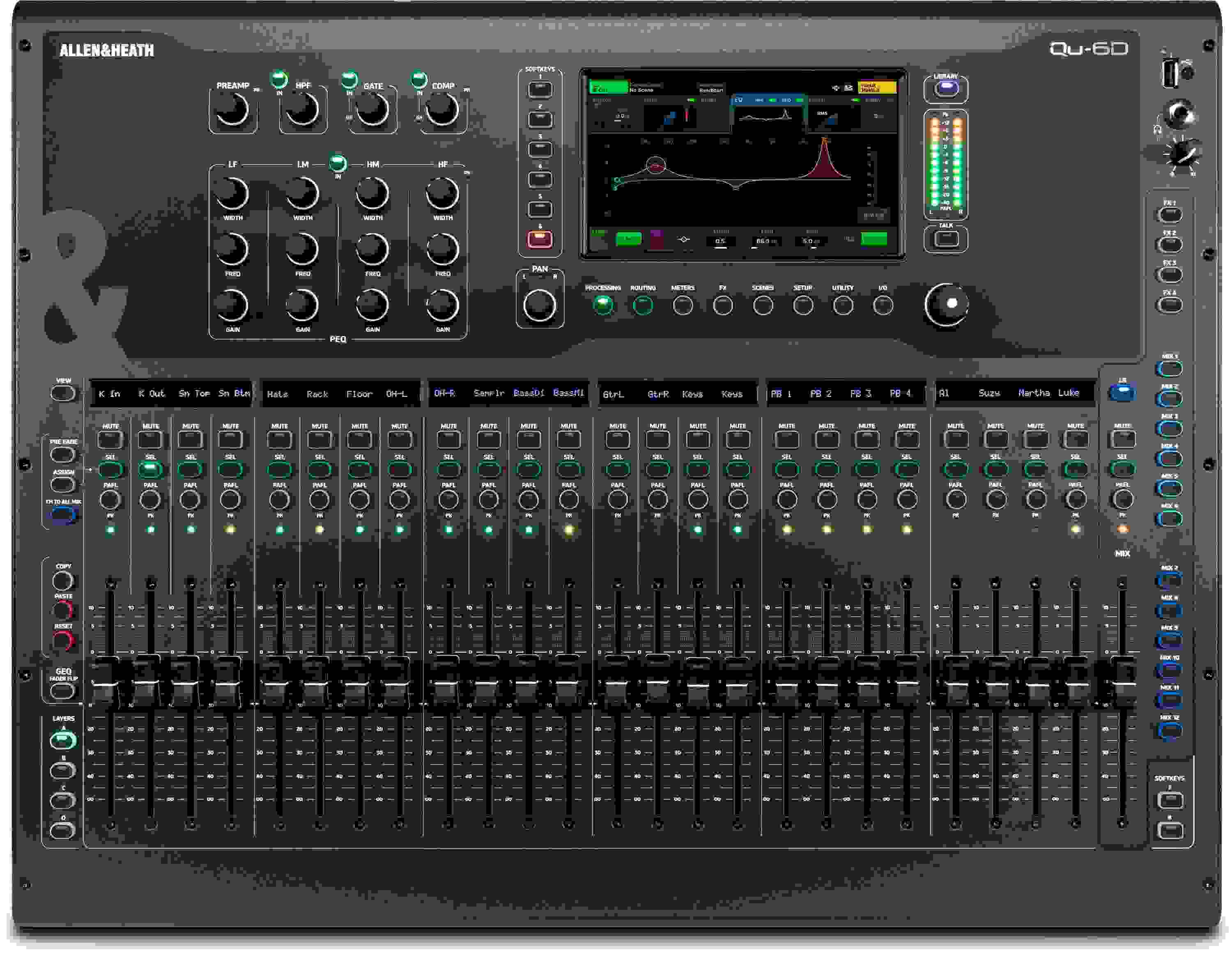 Allen & Heath Qu-6D 38-channel Digital Mixer with Dante | Sweetwater