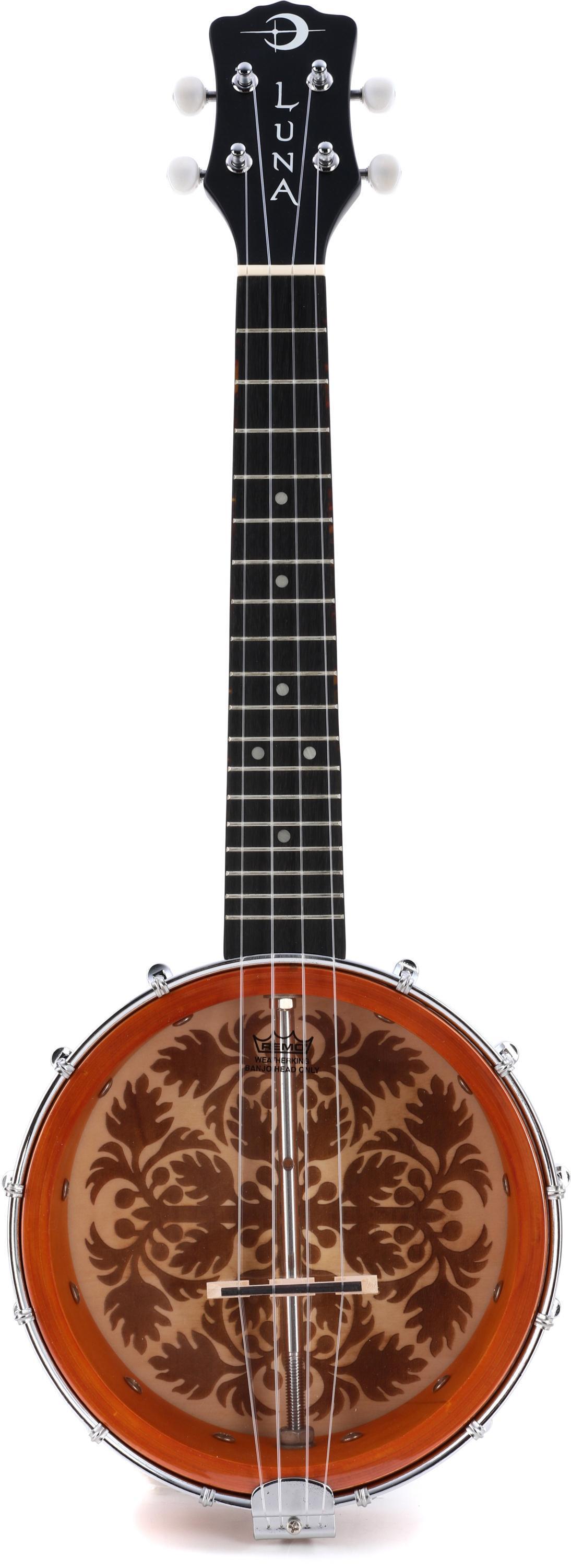 Luna 8 Inch Uke Banjolele - Tobacco Burst | Sweetwater