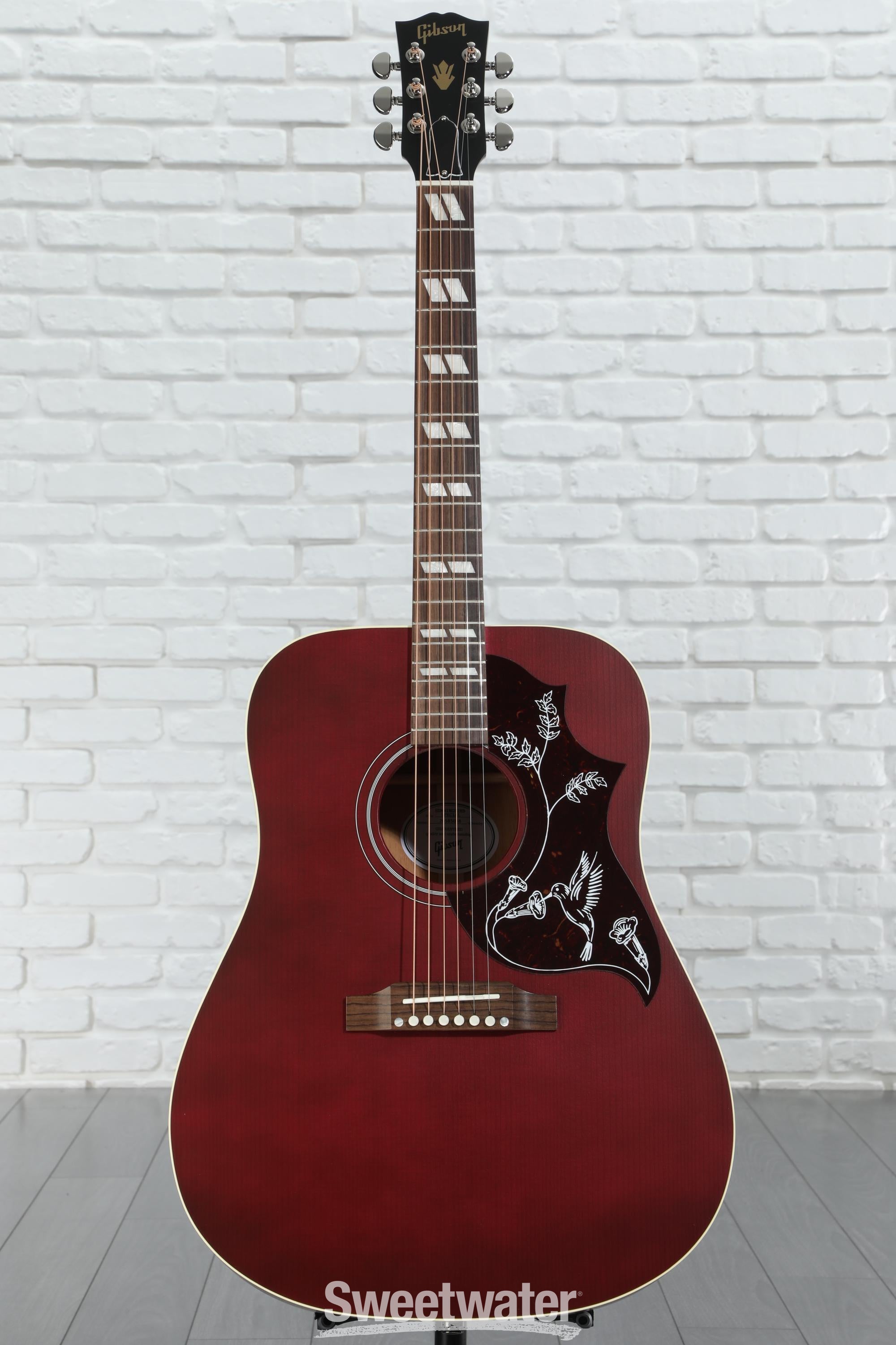 Gibson Acoustic Hummingbird Special Acoustic-electric Guitar - Wine Red ...