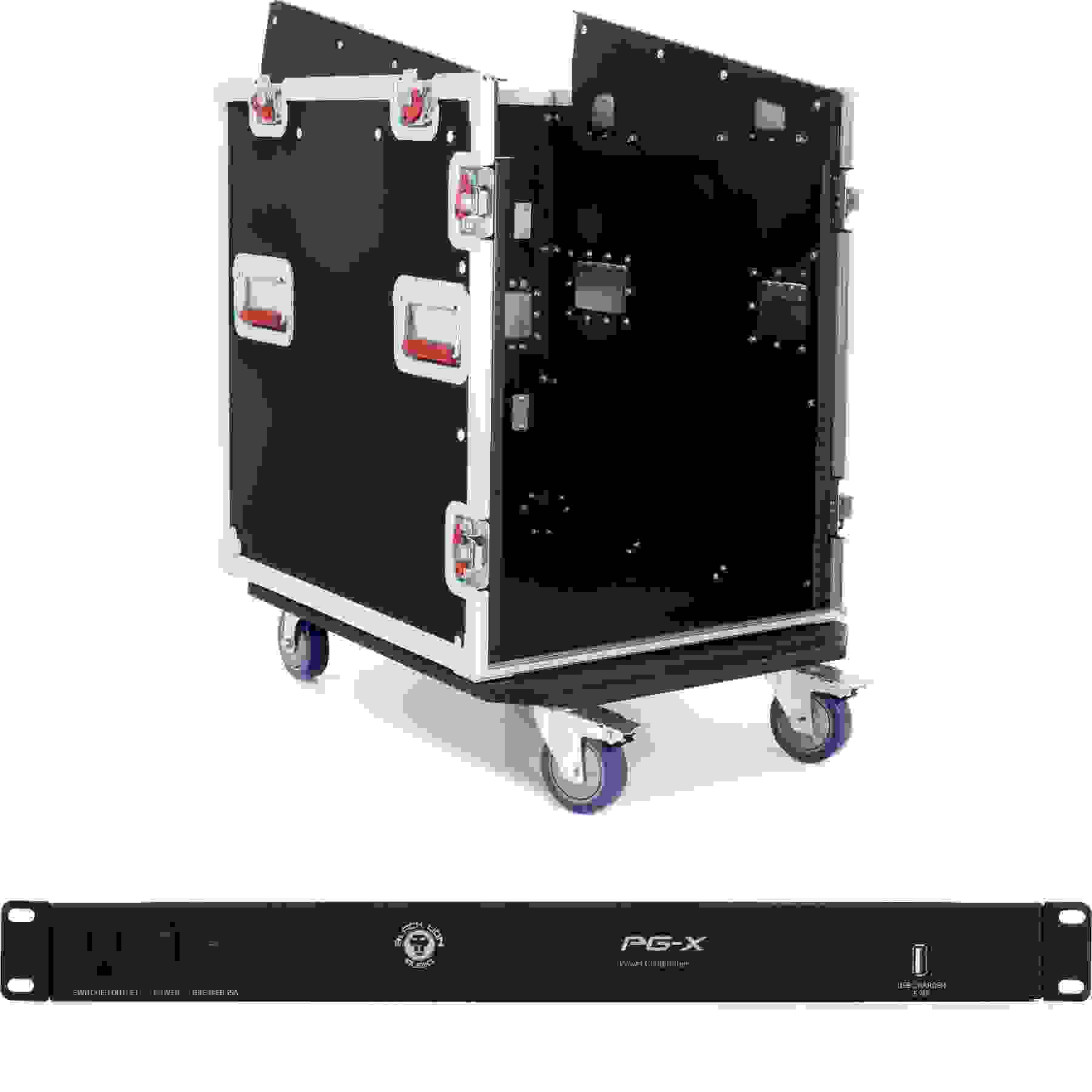 Gator G-TOUR-GRC12X12 ATA Wood Console Rack Case and Power Conditioner ...