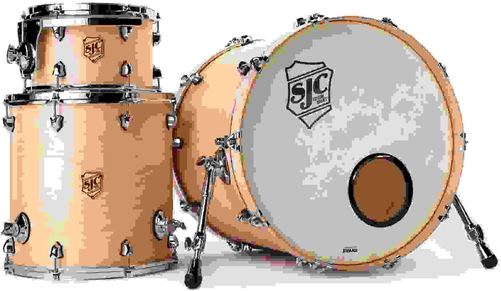 SJC Custom Drums Tour Series 3-piece Shell Pack - Natural | Sweetwater