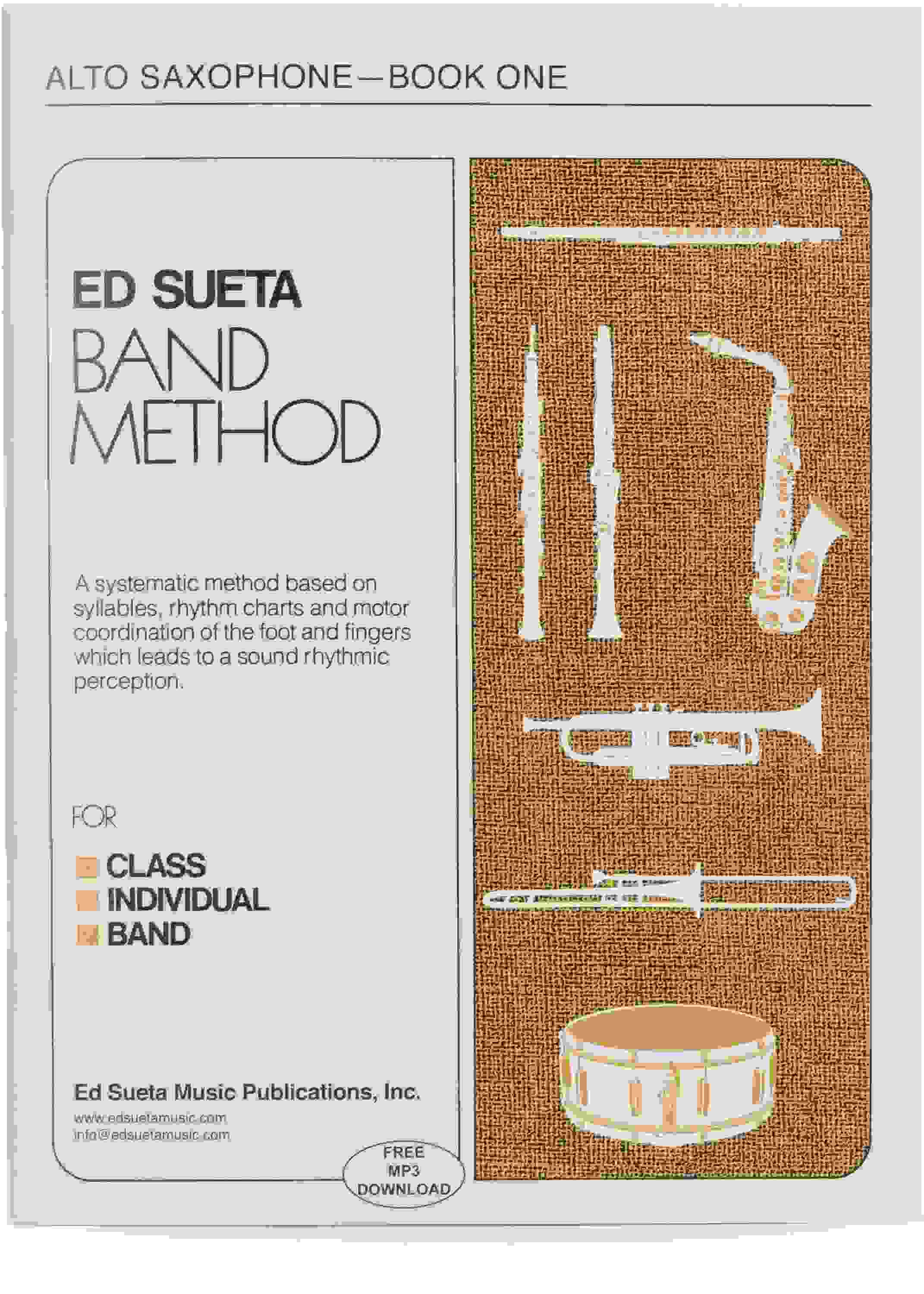 Ed Sueta Music Publications Band Method Book 1 - Alto Saxophone ...