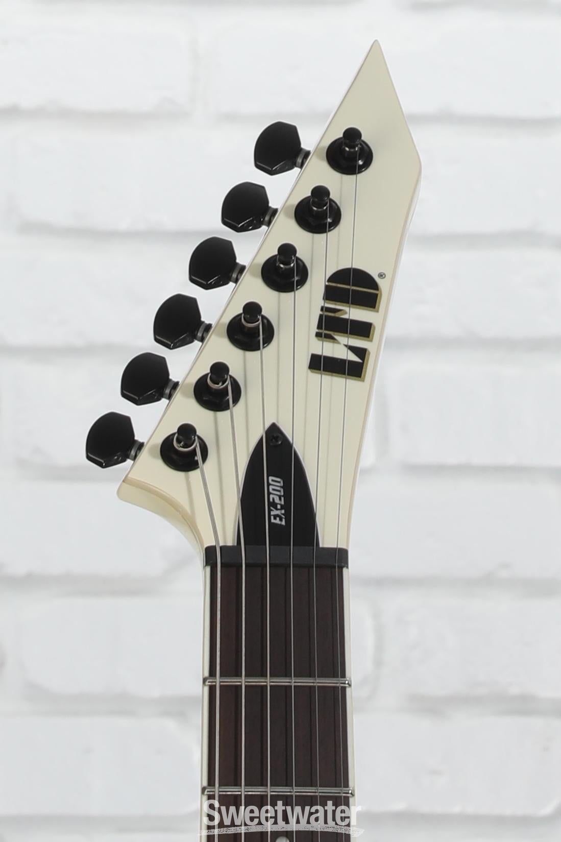 ESP LTD EX-200 Solidbody Electric Guitar - Olympic White | Sweetwater