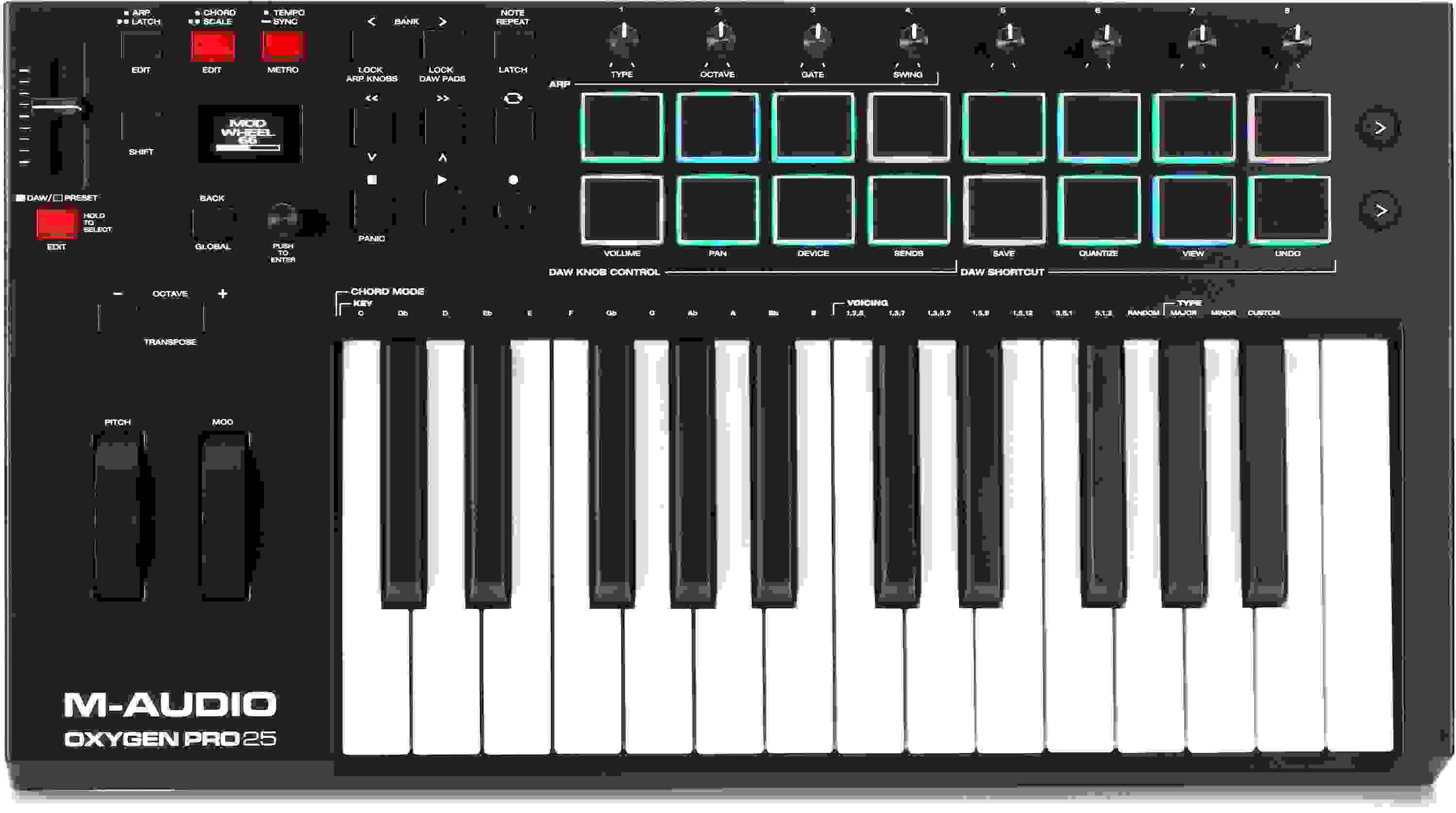 M-Audio Oxygen Pro 25 25-key Keyboard Controller | Sweetwater