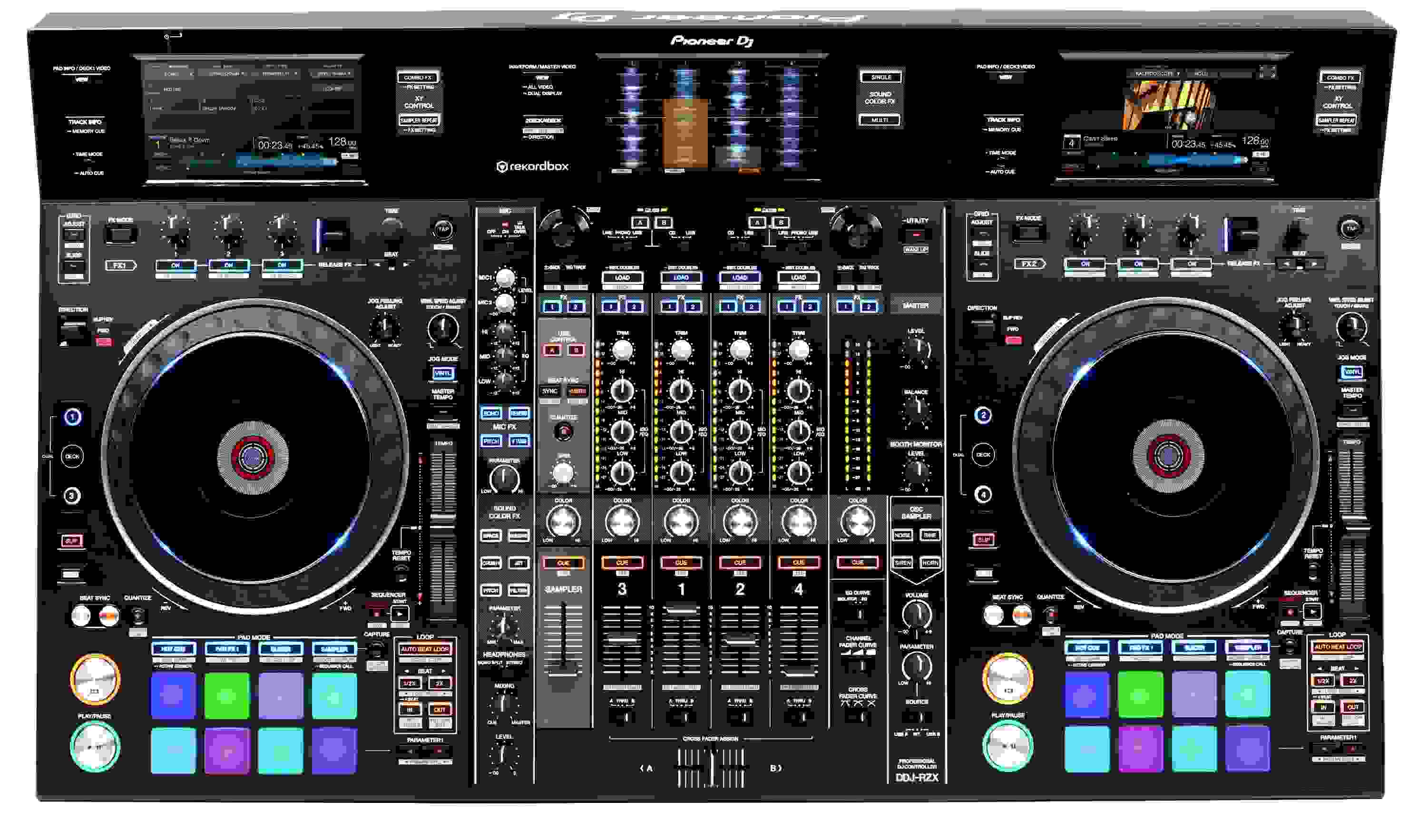 Pioneer DJ DDJ-RZX 4-channel rekordbox DJ/VJ Controller | Sweetwater