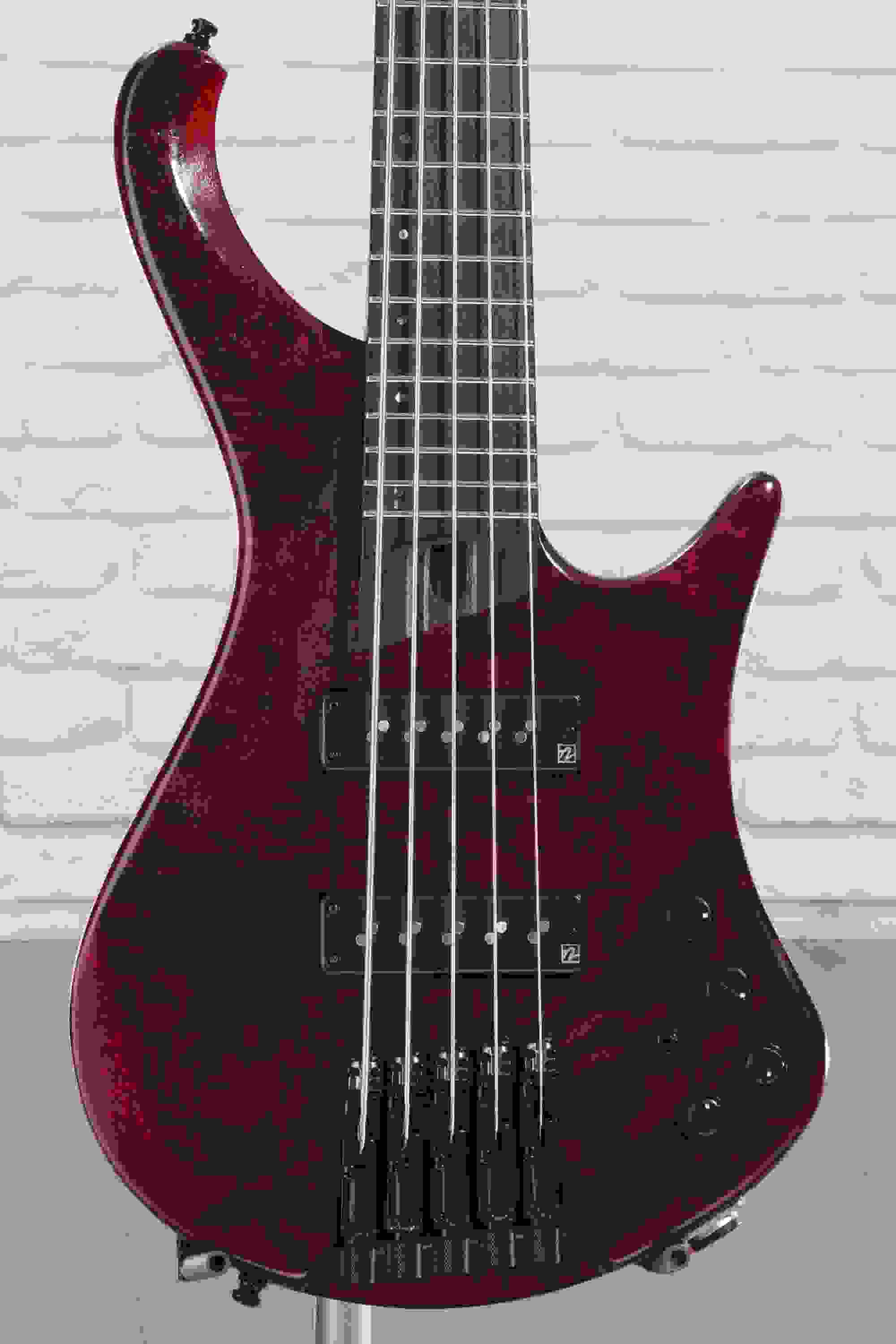 Ibanez EHB Ergonomic Headless 5-string Bass Guitar - Stained Wine Red ...