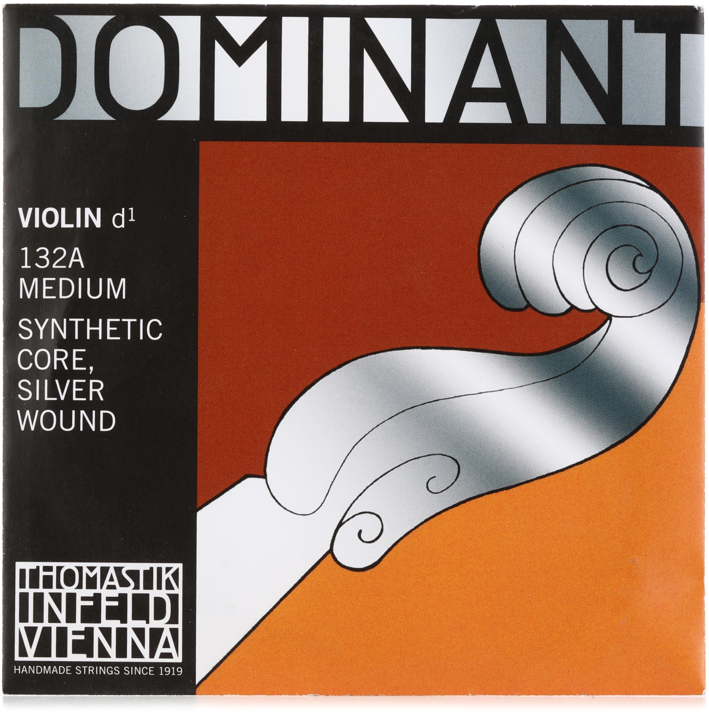 Thomastik-Infeld 132A Dominant Violin D String - 4/4 Size Silver ...