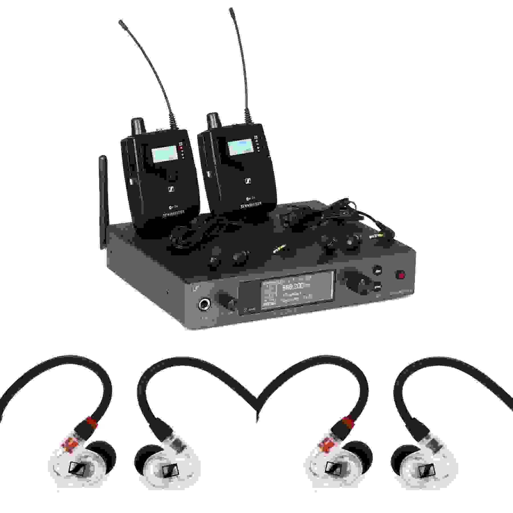 Sennheiser EW IEM G4-TWIN Wireless In-ear Monitoring System Bundle - A1 ...