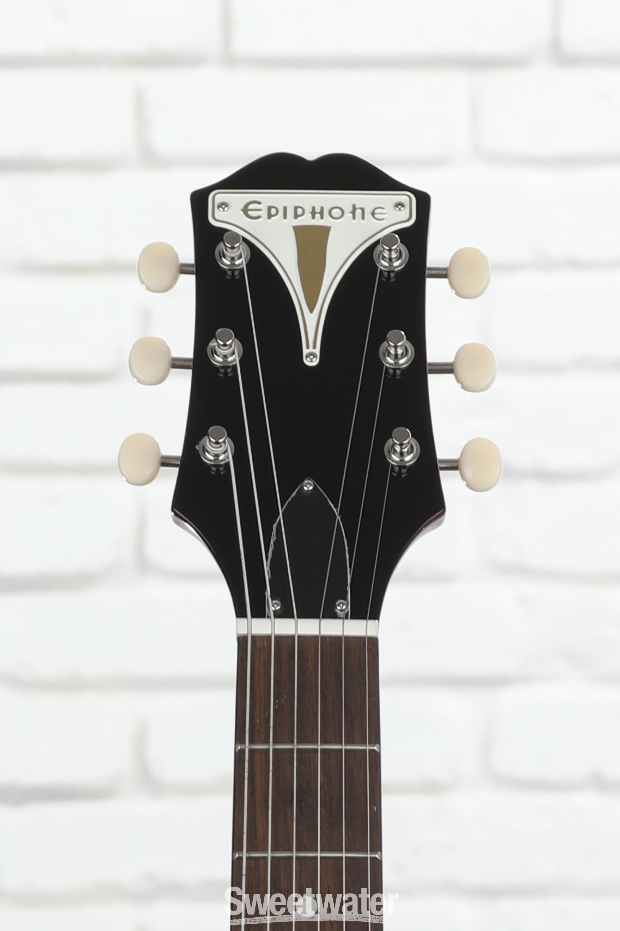 Epiphone Wilshire P-90s Electric Guitar - Cherry | Sweetwater Epiphone Wilshire P-90s Electric Guitar - Cherry | Sweetwater