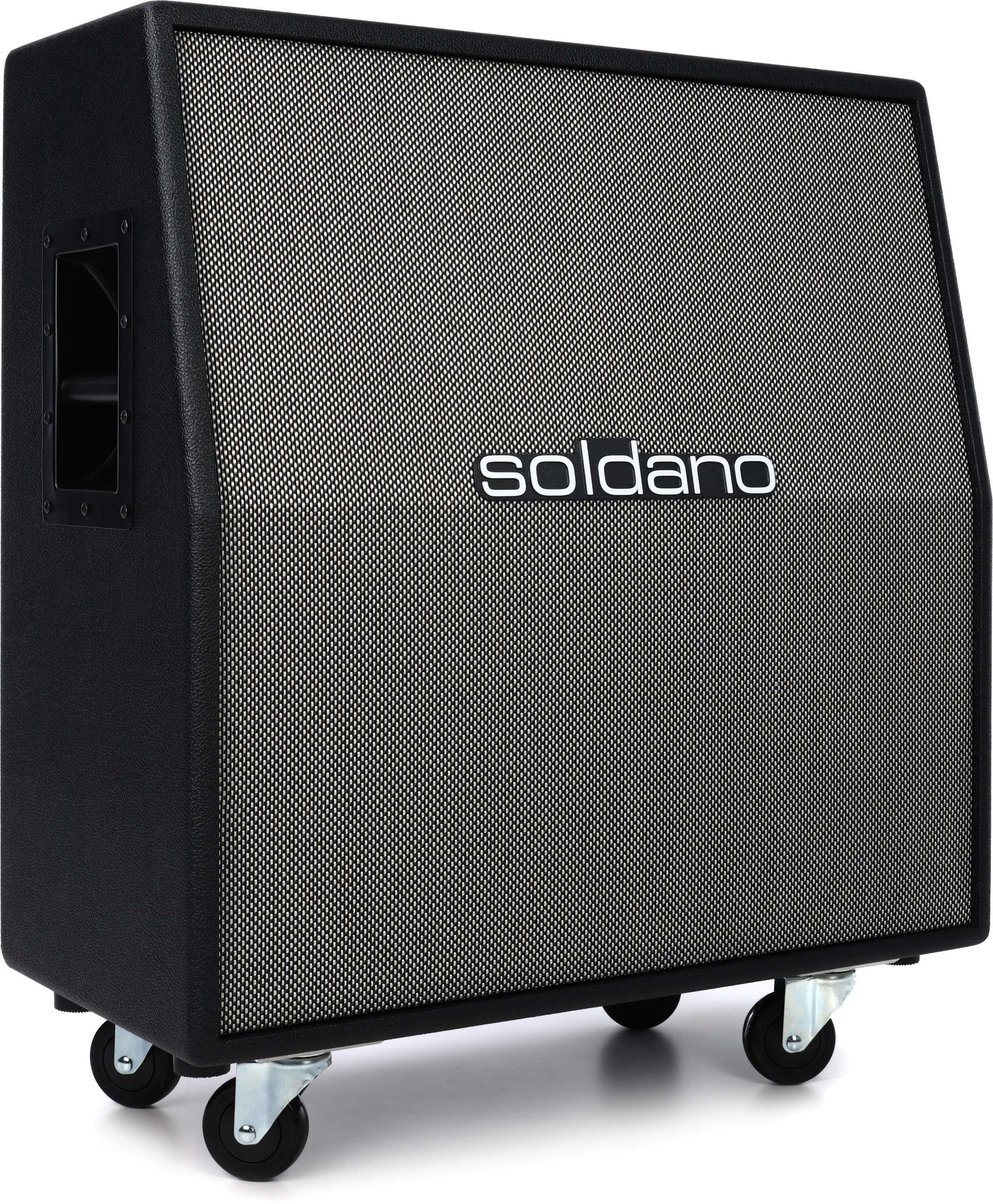 Soldano 412 Angled Cabinet 4x12-inch Extension Cabinet - Salt & Pepper ...
