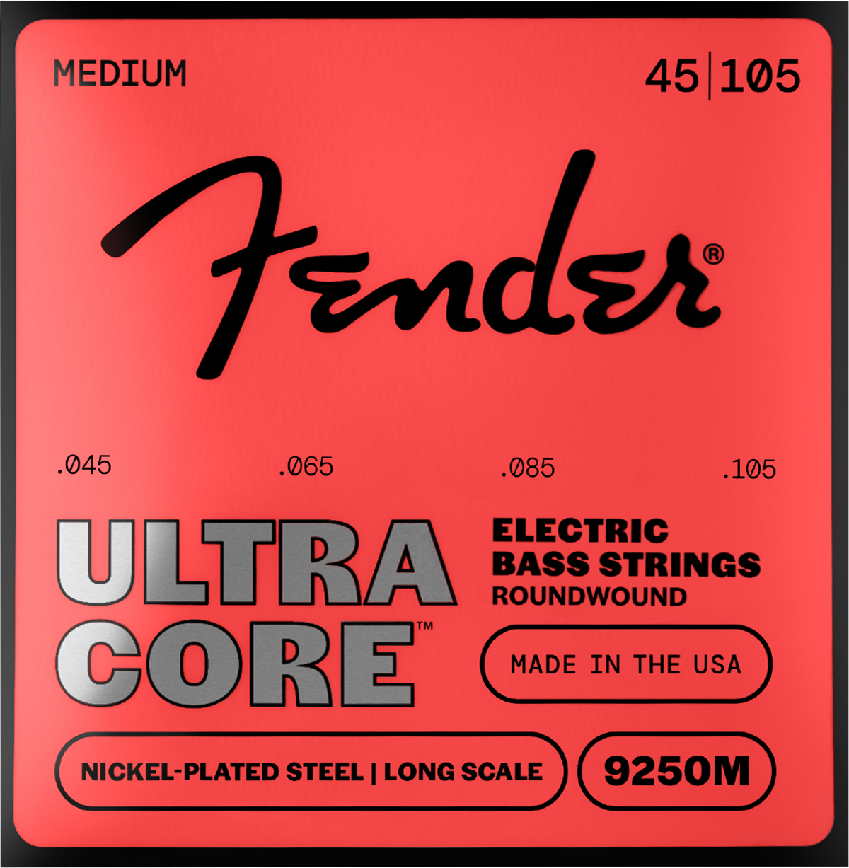 Fender 9250 UltraCore Electric Bass Strings - .045-.105 Medium | Sweetwater
