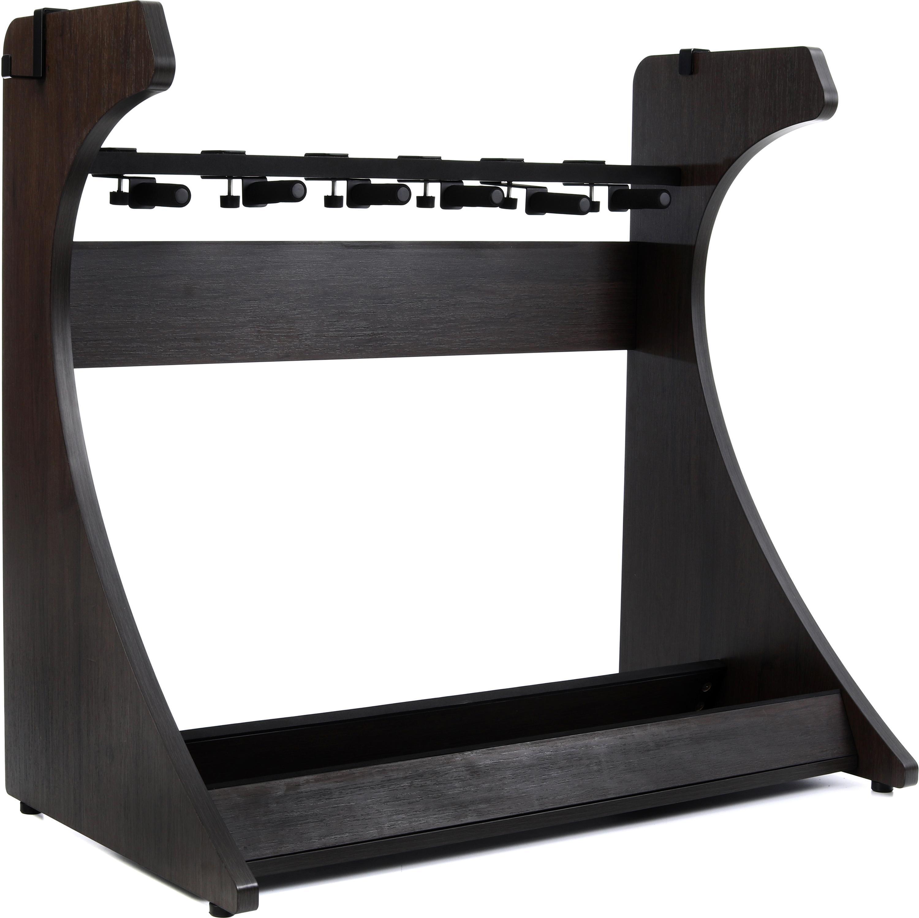 Gator Frameworks Elite Five Electric/Acoustic Guitar Rack - Dark Walnut ...