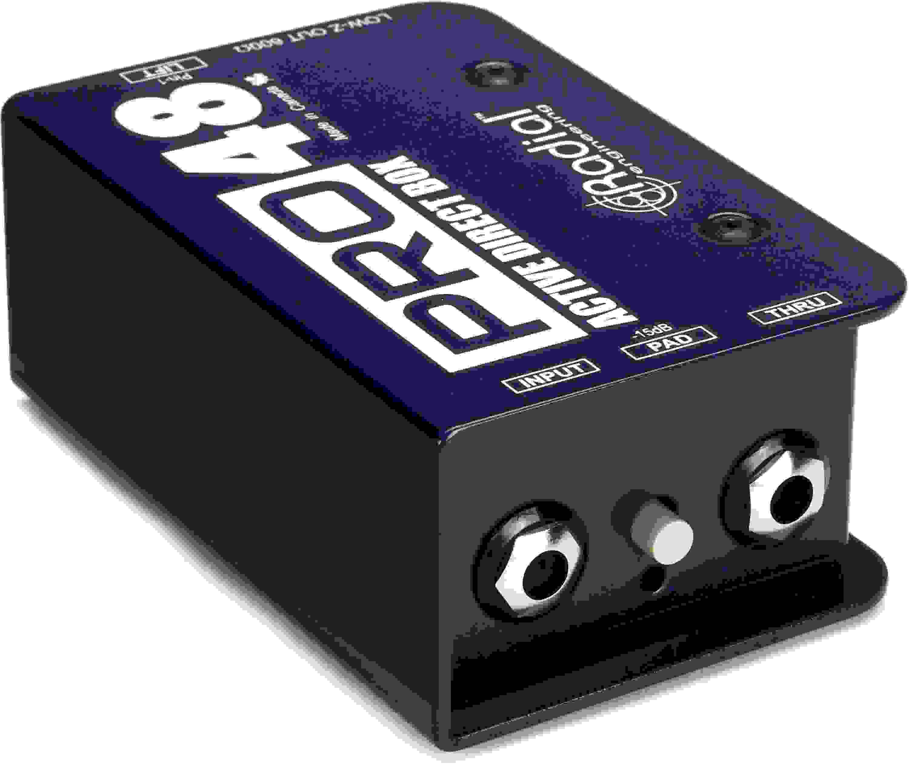 Radial Pro48 1-channel Active 48v Direct Box | Sweetwater
