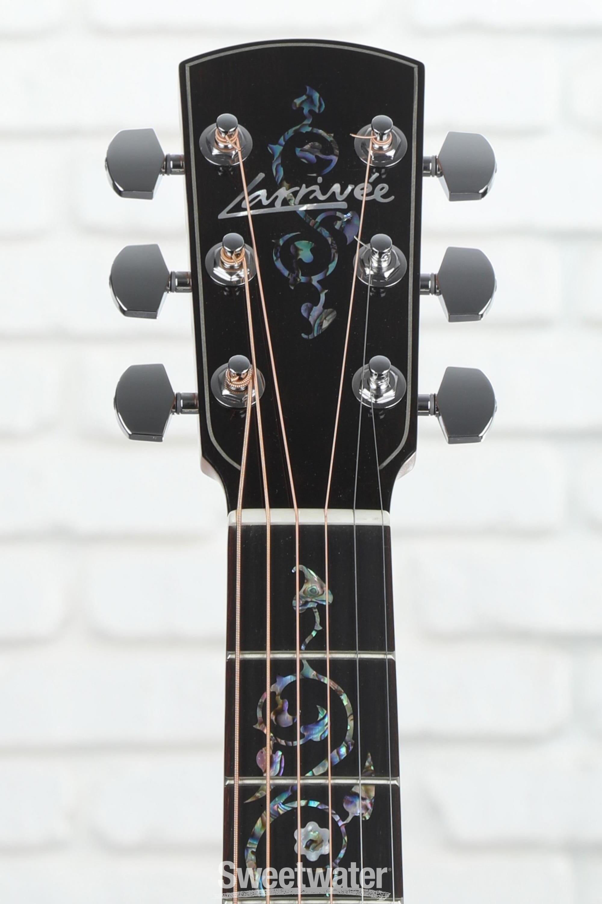 Larrivee OM-10 Romanian Flamed Maple Acoustic Guitar - Natural ...