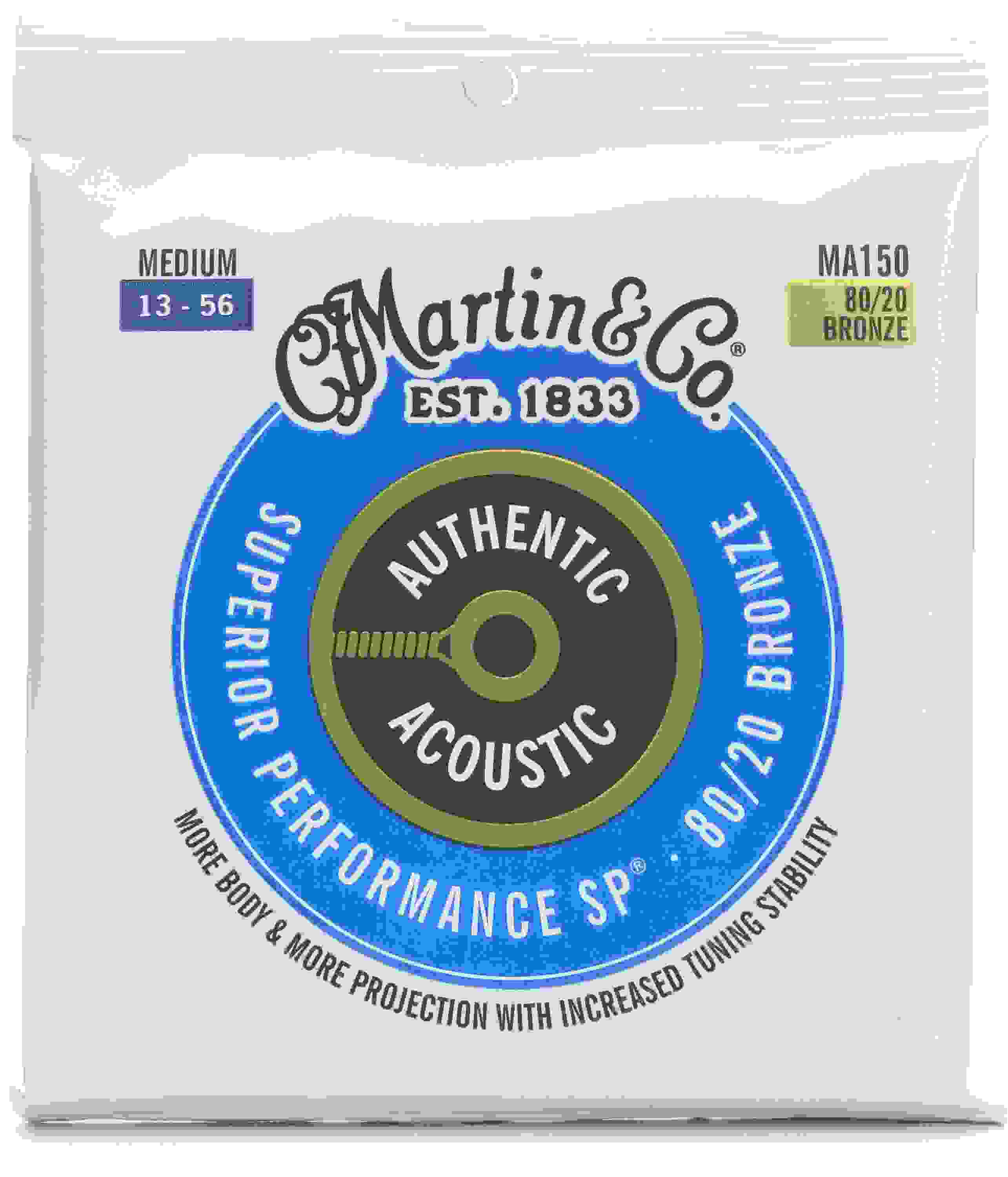 Martin MA150 Authentic Acoustic Superior Performance 80/20 Bronze ...