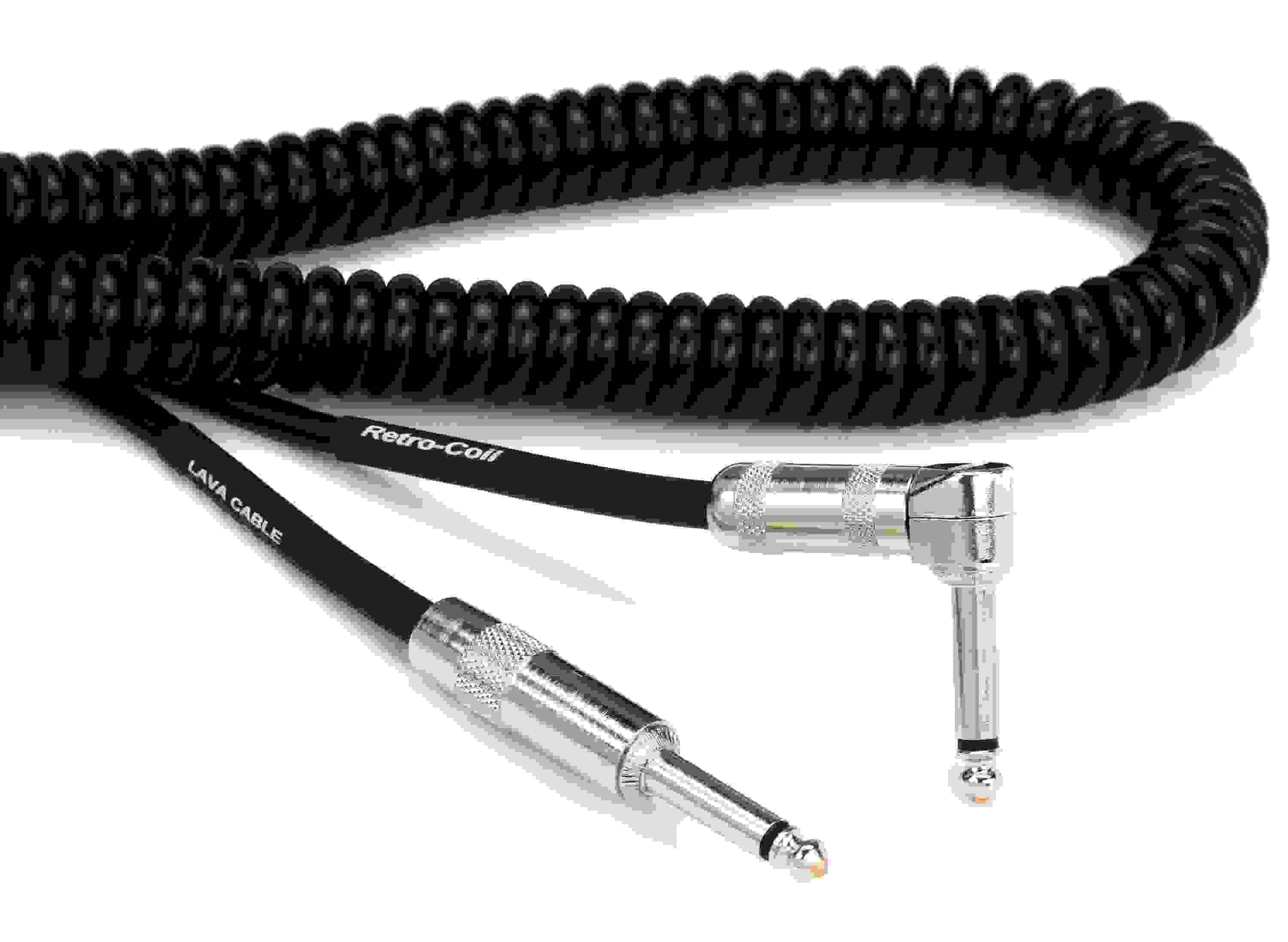 Lava Cable LCRCRB Retro Coil Straight to Right Angle Instrument Cable ...