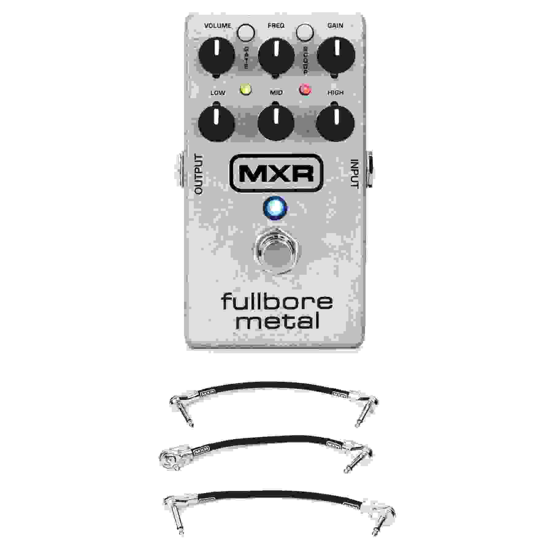 MXR M116 Fullbore Metal Distortion Pedal with Patch Cables | Sweetwater