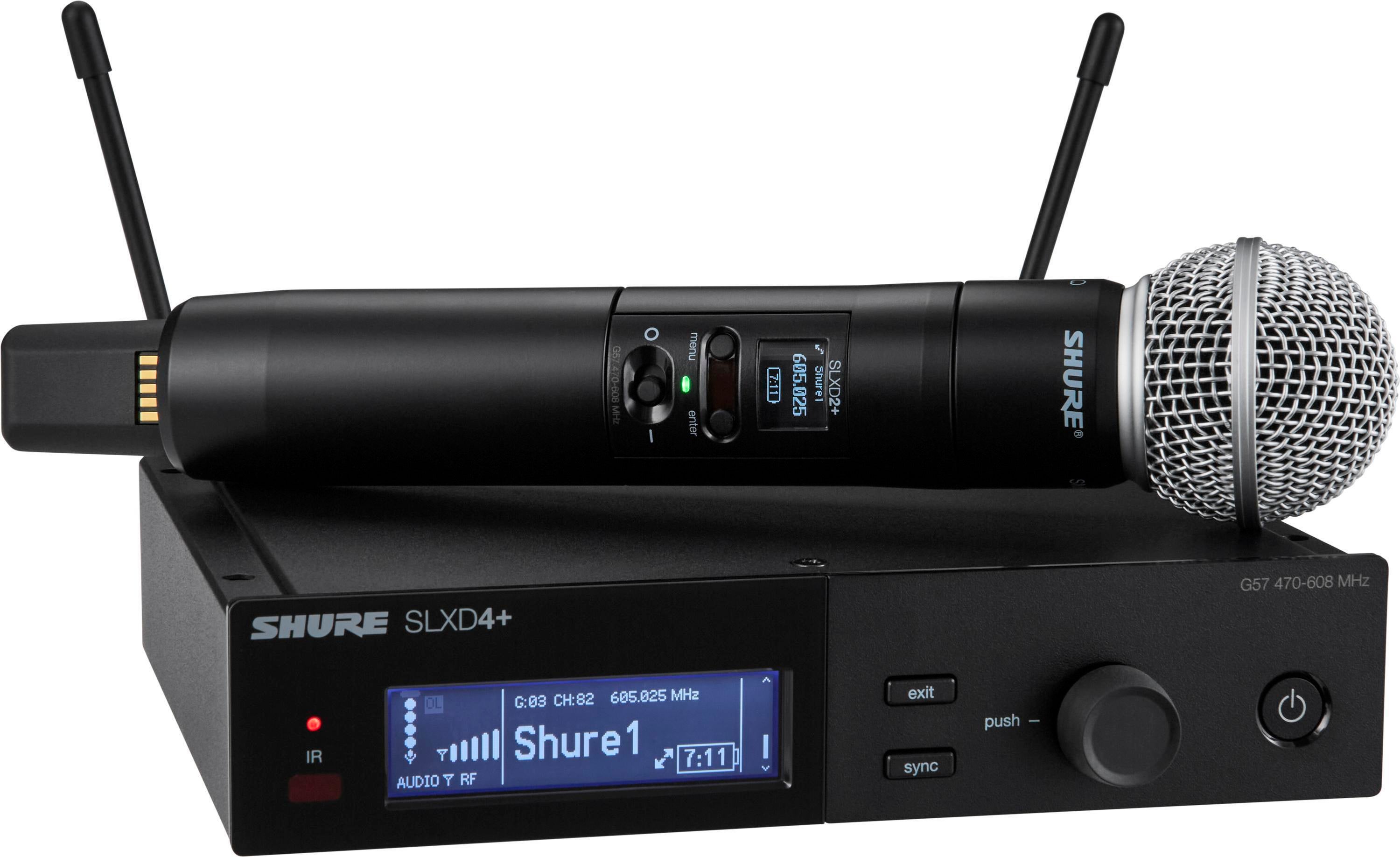 Shure SLXD24+/SM58 Digital Wireless Handheld System - G57 Band | Sweetwater