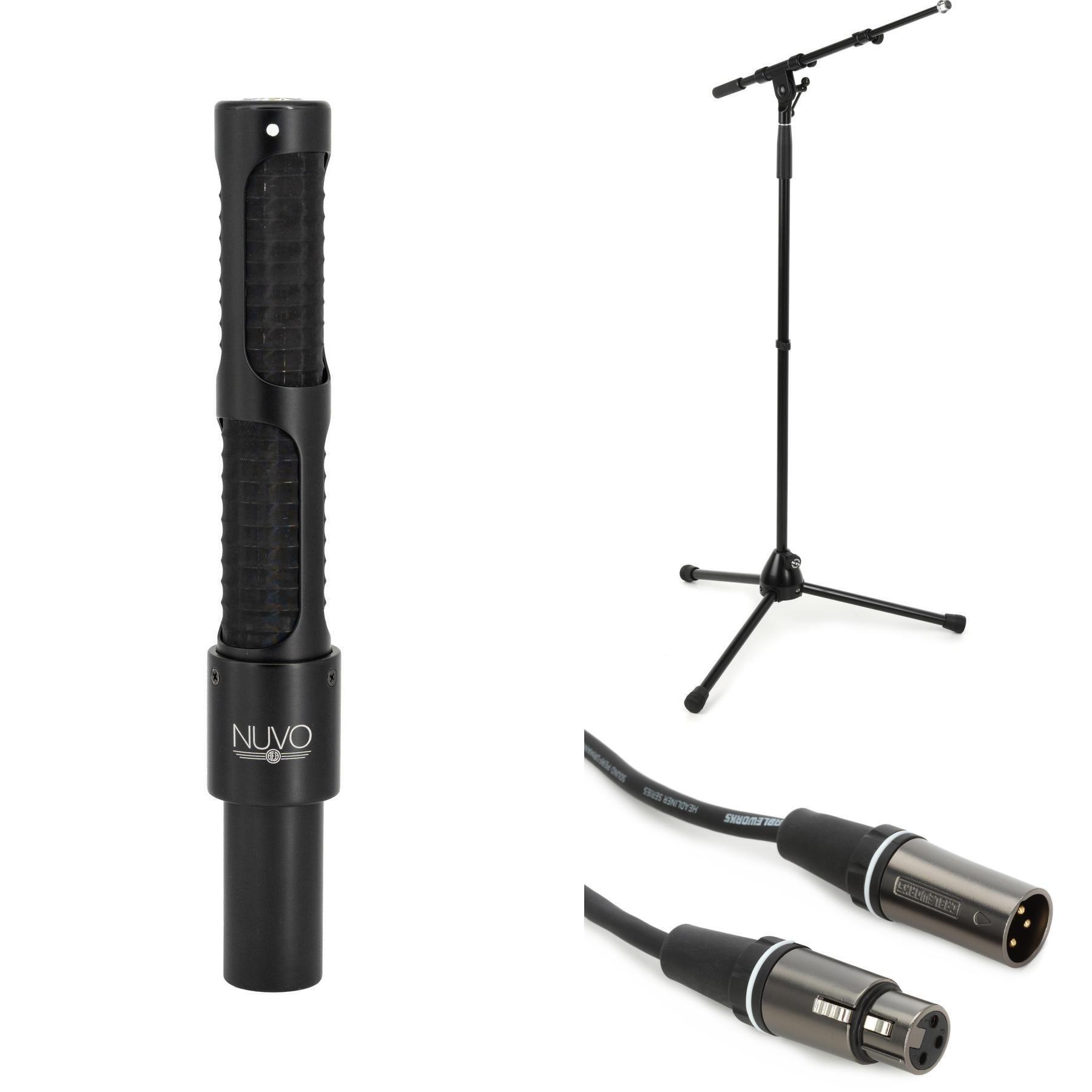 AEA Nuvo N28 Active Blumlein Stereo Ribbon Microphone with Stand and ...