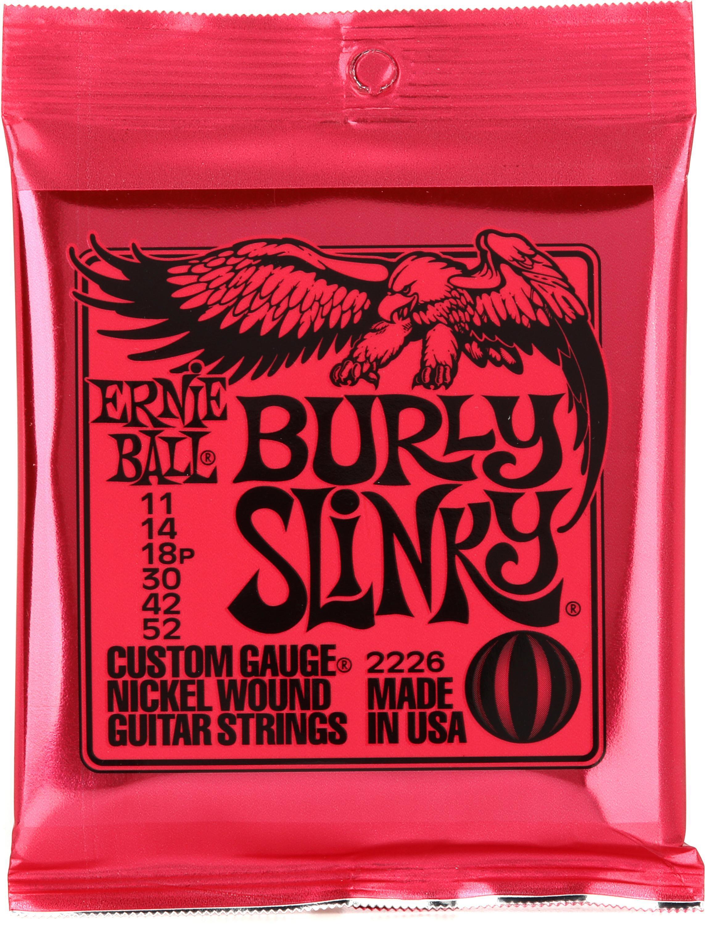 Ernie Ball 2226 Burly Slinky Nickel Wound Electric Guitar Strings - .011-.052 | Sweetwater