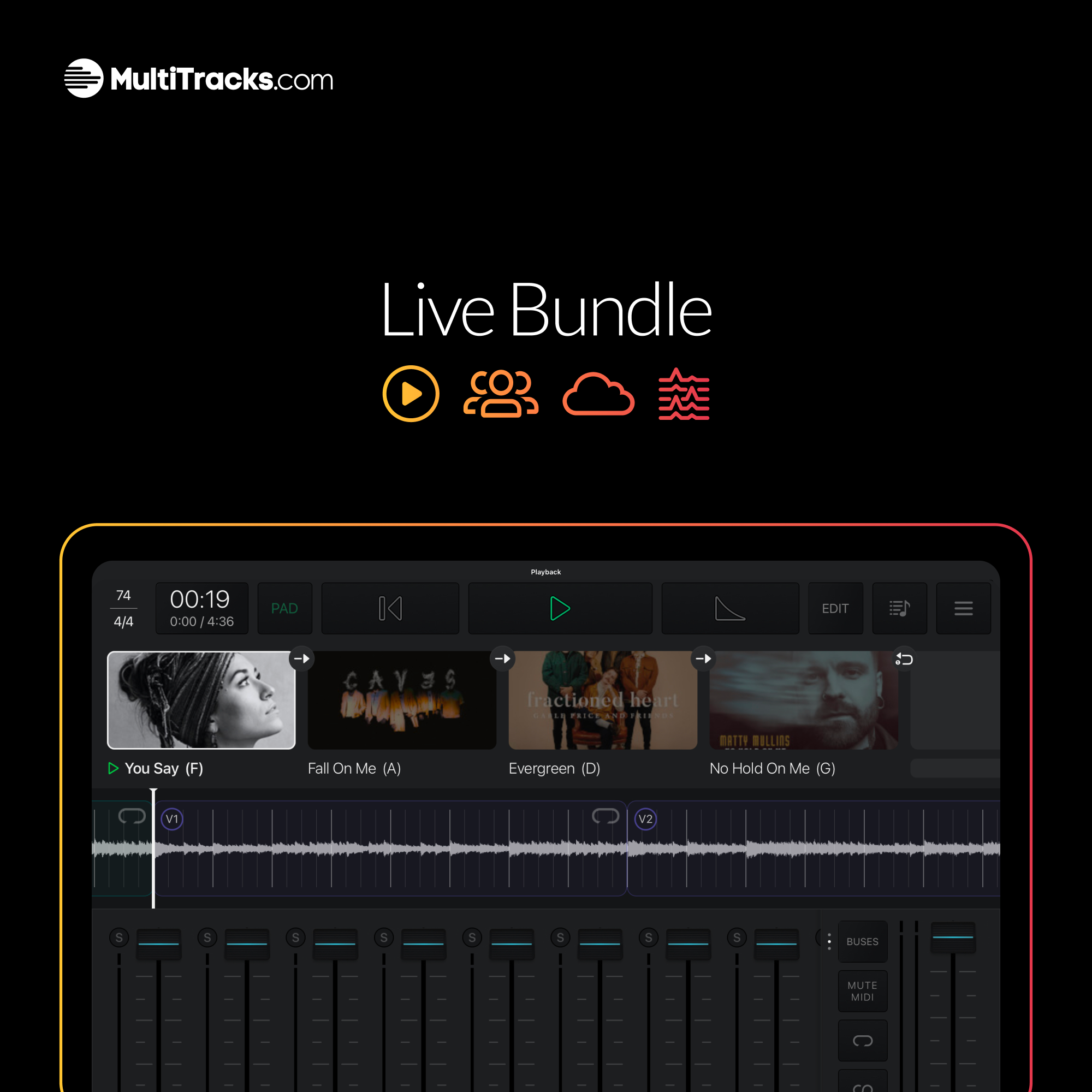 MultiTracks Playback Live Bundle - 1-year Subscription (Non-renewing ...