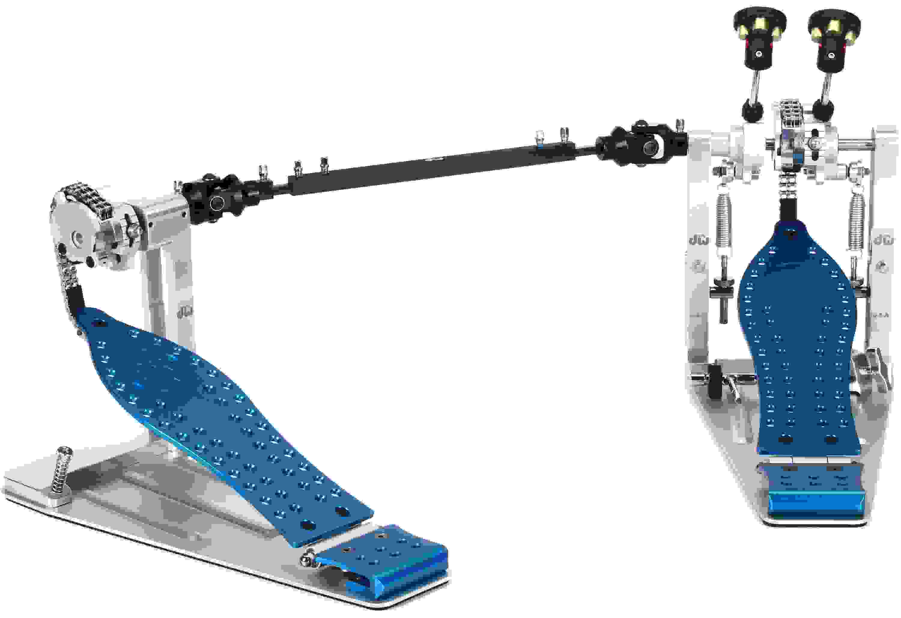 DW DWCPMCD2BL MCD Machined Chain Drive Double Bass Drum Pedal - Cobalt | Sweetwater