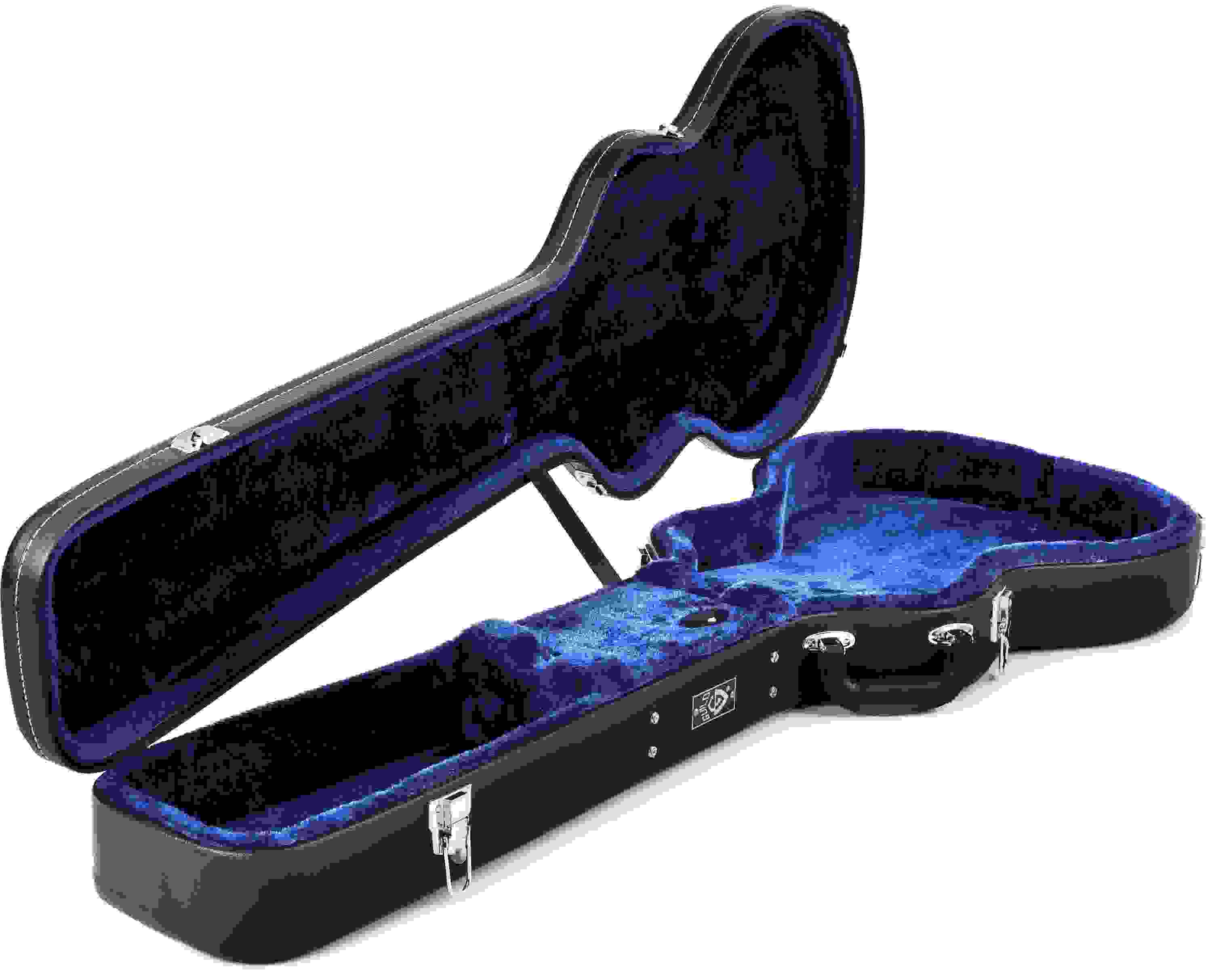 Guild Deluxe Electric Case for Starfire Bass - Black/Blue | Sweetwater